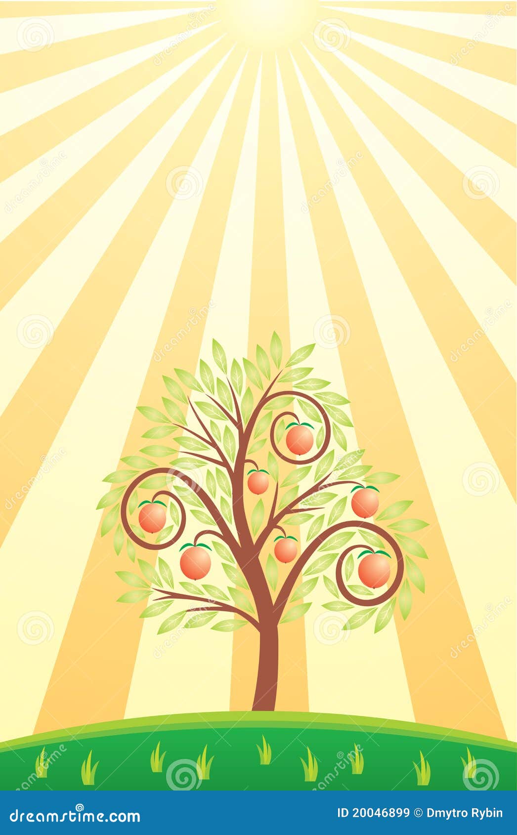 Fruit Tree Sun Stock Illustrations – 5,086 Fruit Tree Sun Stock ...