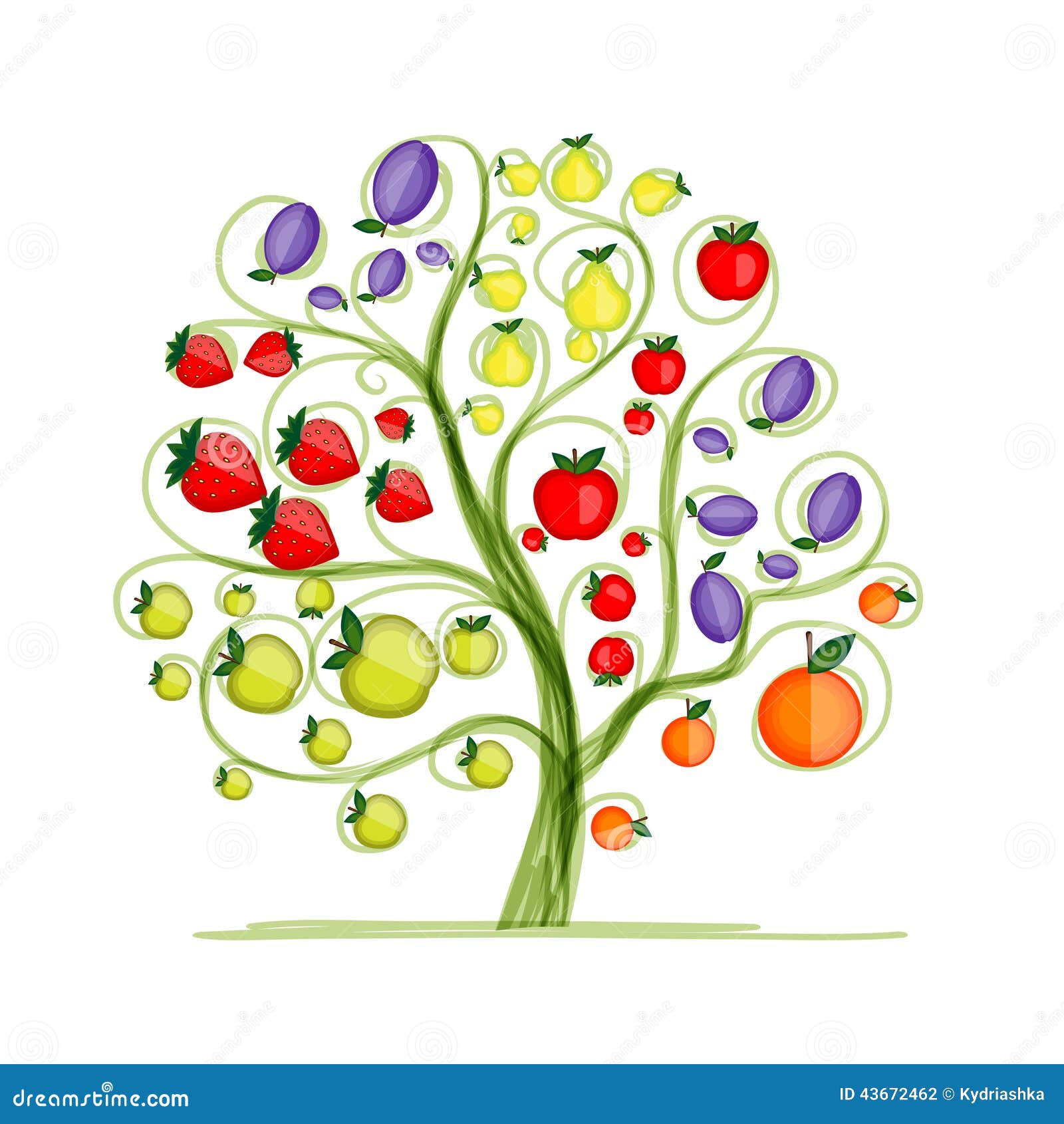Free clipart fruit tree