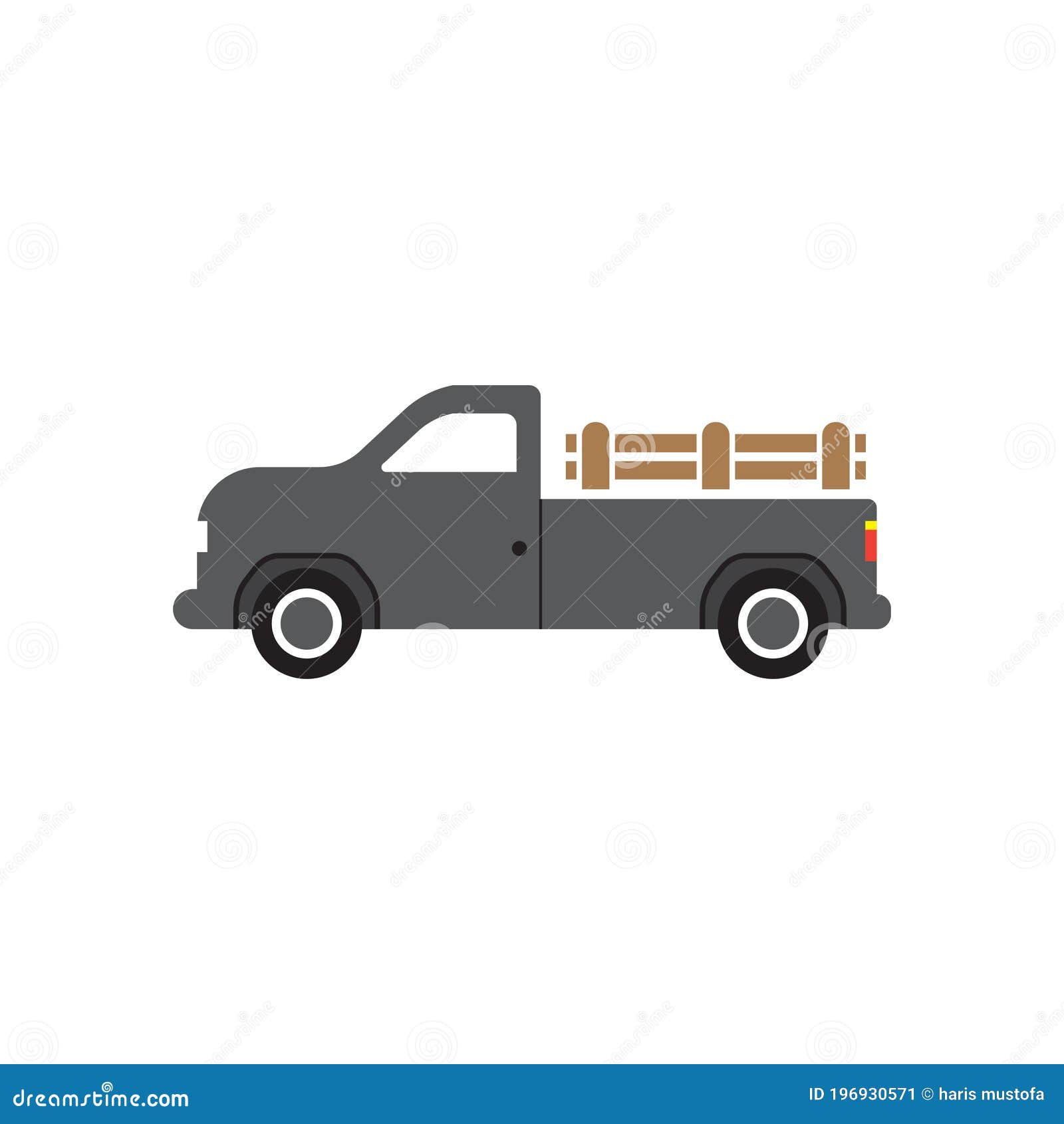 Fruit Truck Design Template Vector Isolated Illustration Stock Vector ...