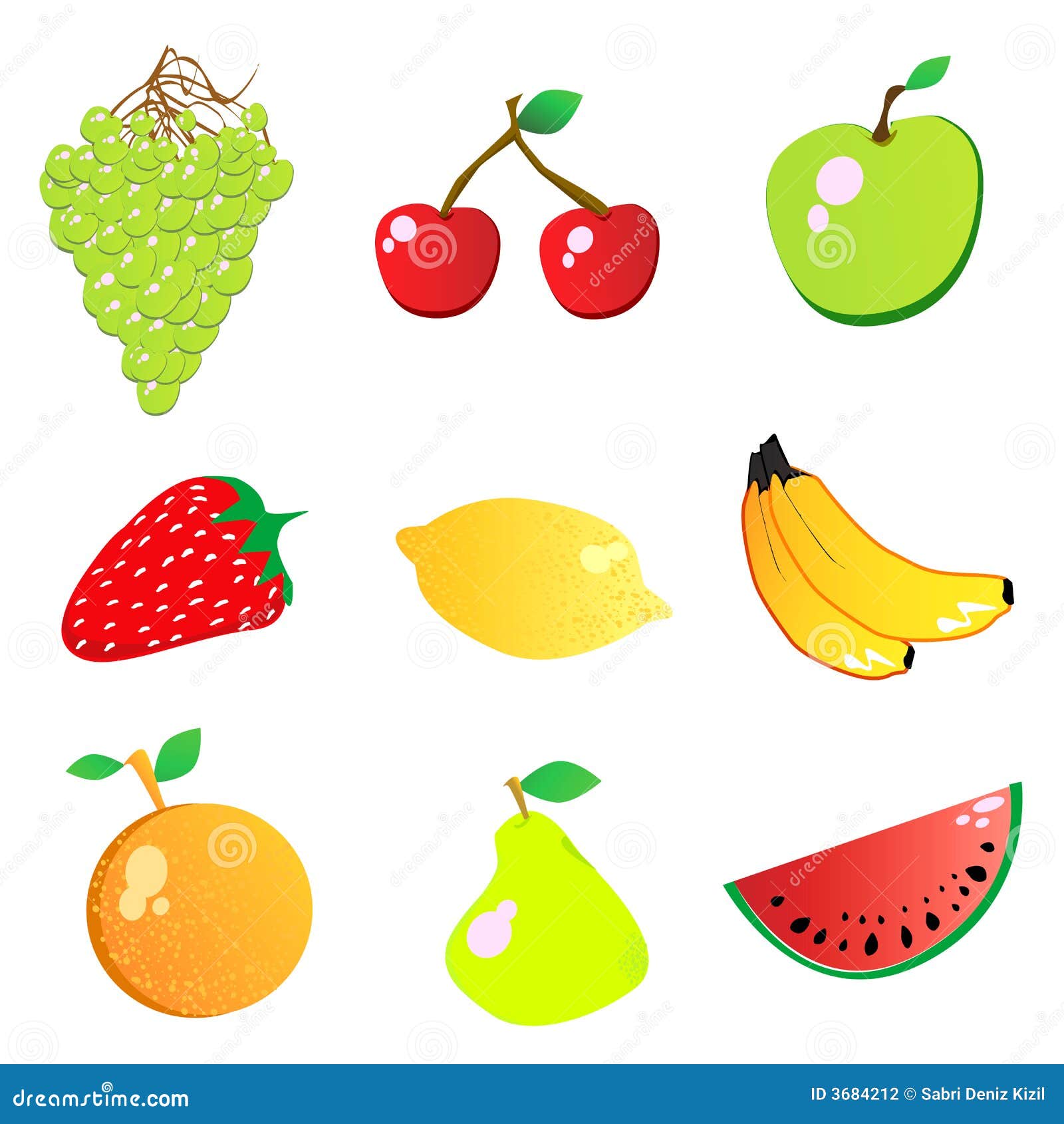 Fruit vector stock vector. Illustration of health, cherry - 3684212