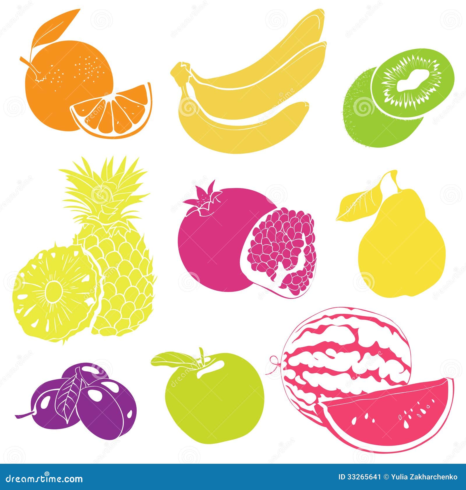 Fruit Vector Collection for Your Design Stock Illustration ...