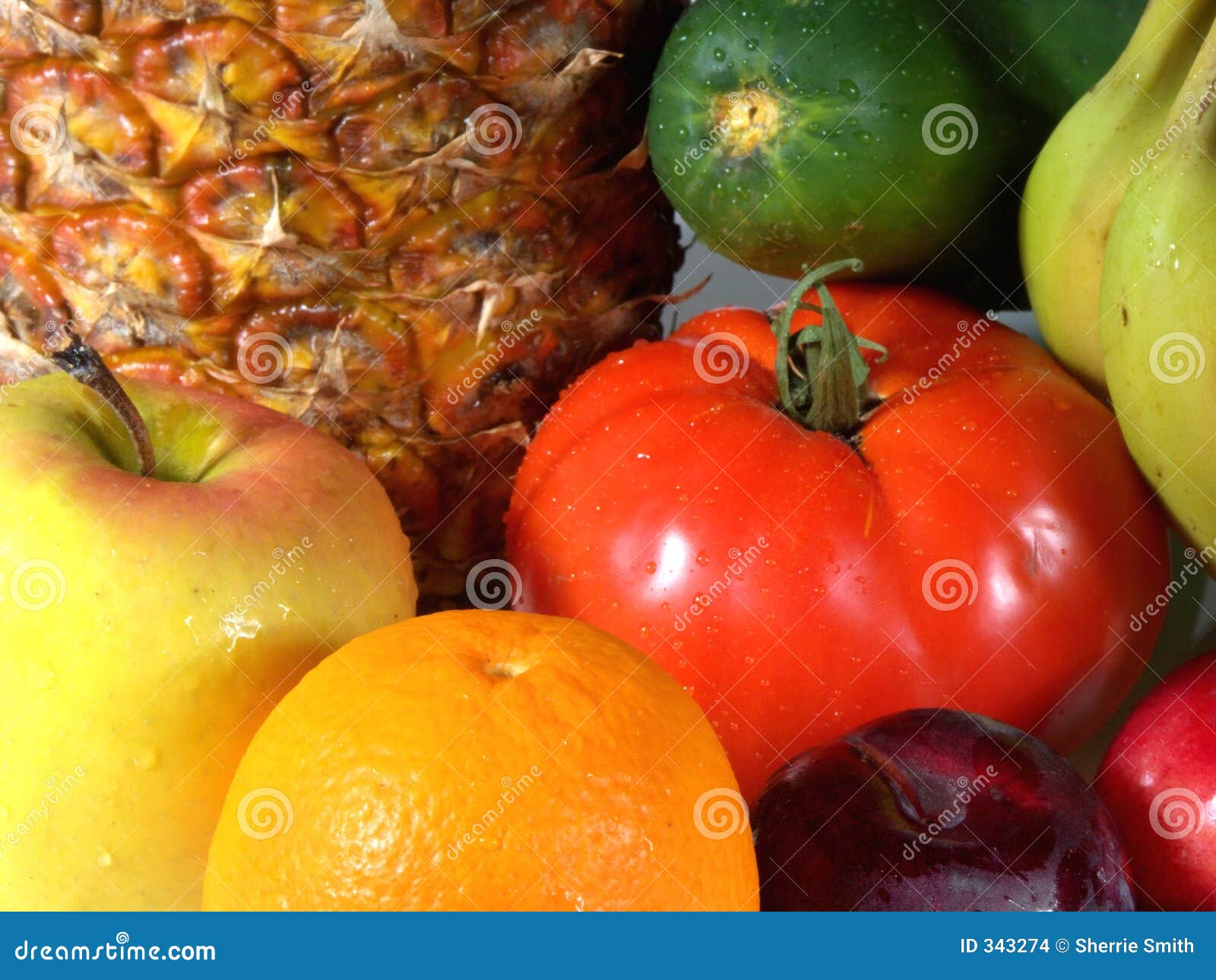 Fruit and veg stock photo. Image of pinapple, healthy, diet - 343274