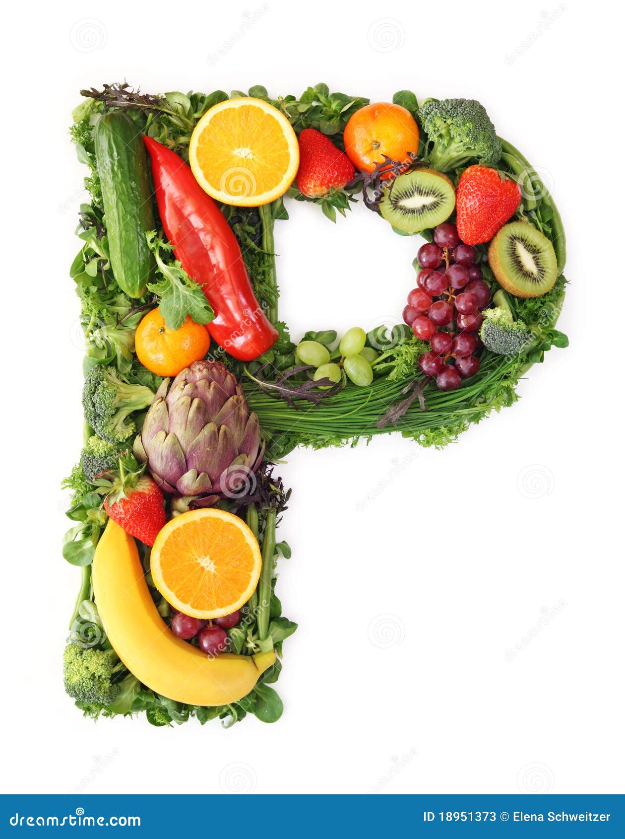 Fruit and Vegetable Alphabet Stock Image - Image of grape, green: 18951373