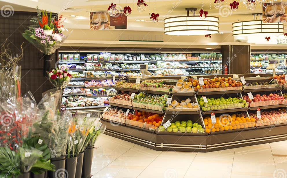 Fruit and Vegetable Department Editorial Image - Image of shopping ...