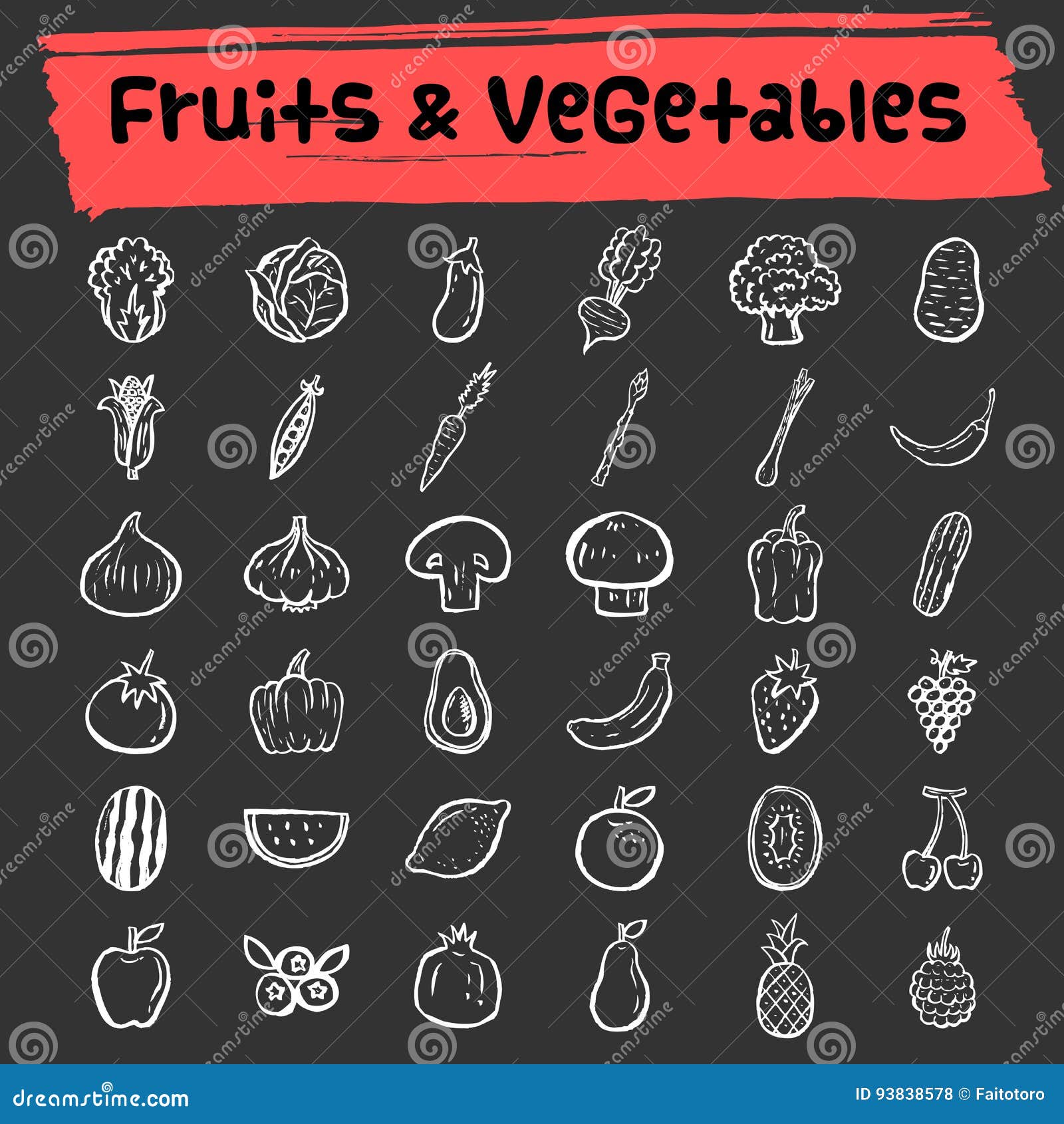 Vector Fruit Vegetable Stamp Stock Illustrations – 1,459 Vector Fruit ...