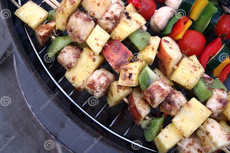 Fruit and Vegetable Kabobs stock photo. Image of tomato - 8364542