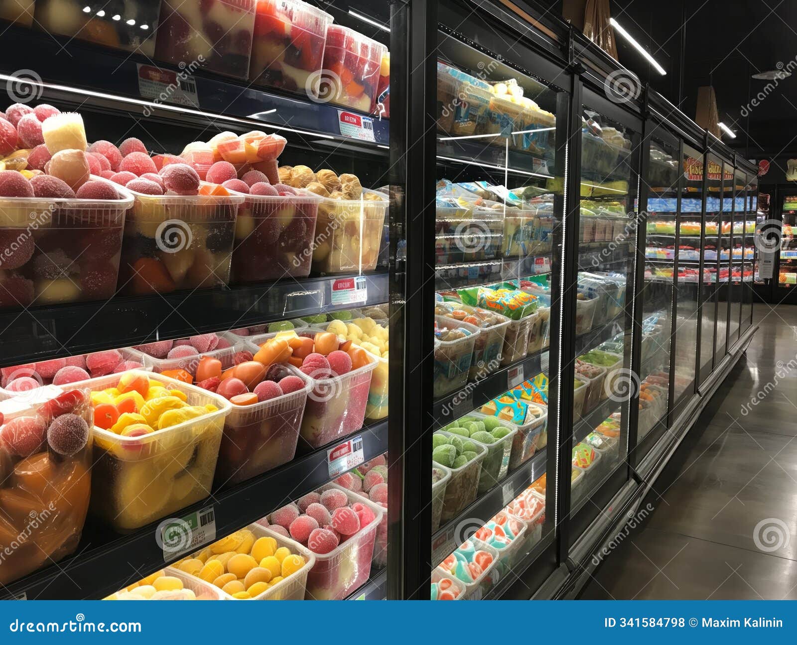 A Fruit and Vegetable Section in a Grocery Store Stock Photo - Image of ...