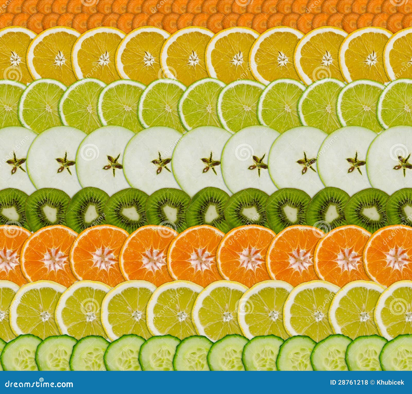 Fruit/vegetable slices stock photo. Image of color, green - 28761218