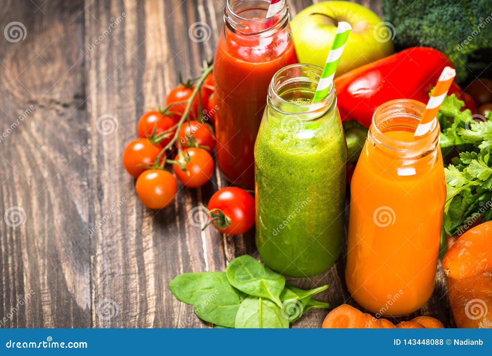 Fruit and Vegetable Smoothie Drink. Stock Photo - Image of green ...