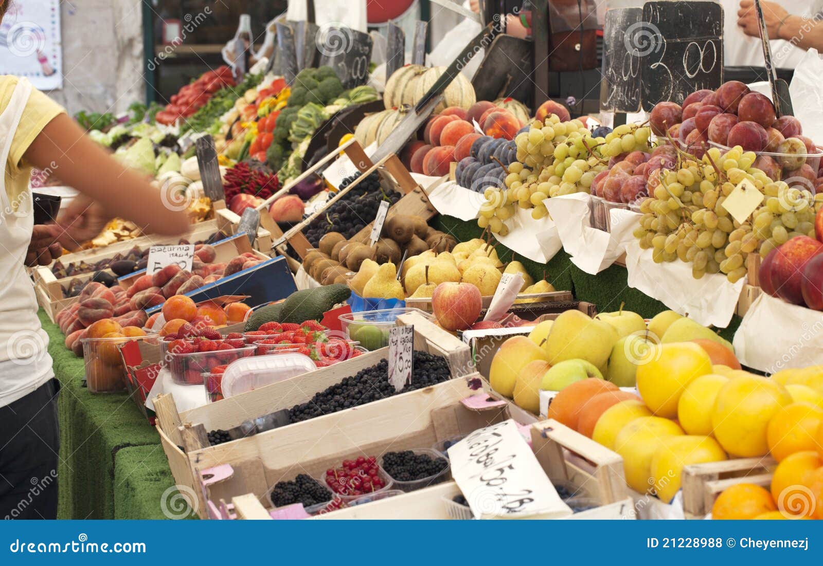 Fruit and vegetable stall stock photo. Image of nutritional - 21228988