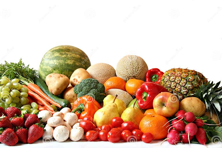 Fruit and Vegetable Variety Stock Image - Image of fiber, nutrients ...