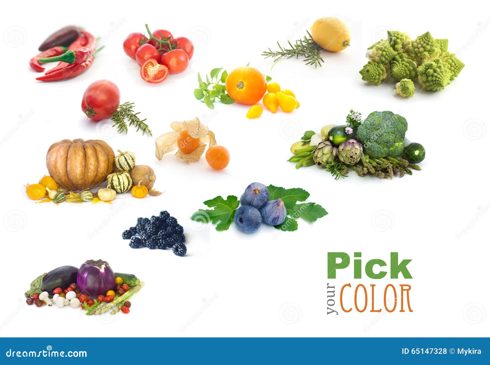Fruit and Vegetables Color Rainbow. Stock Photo - Image of health ...