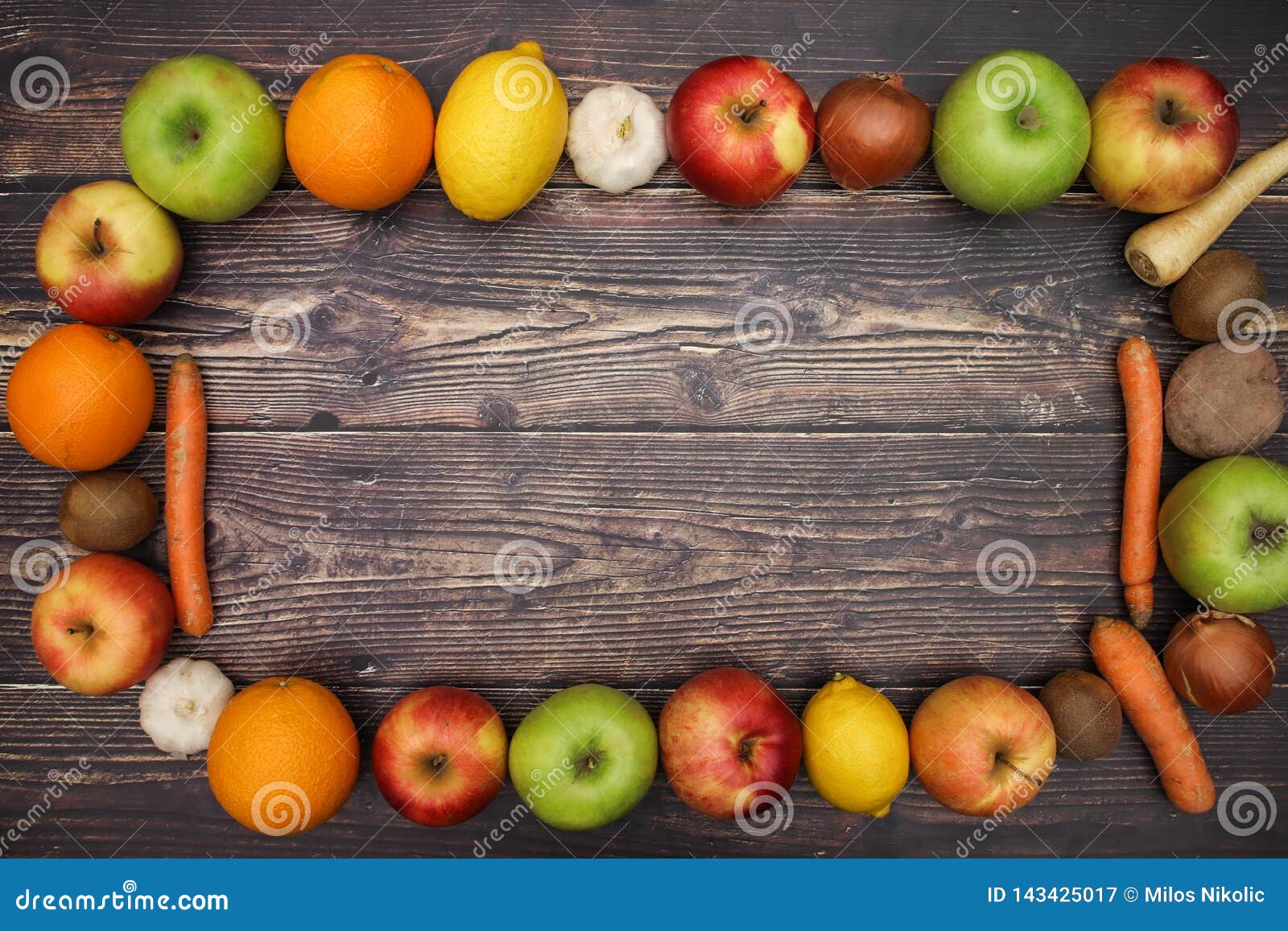 Fruit and vegetables frame stock image. Image of apple - 143425017
