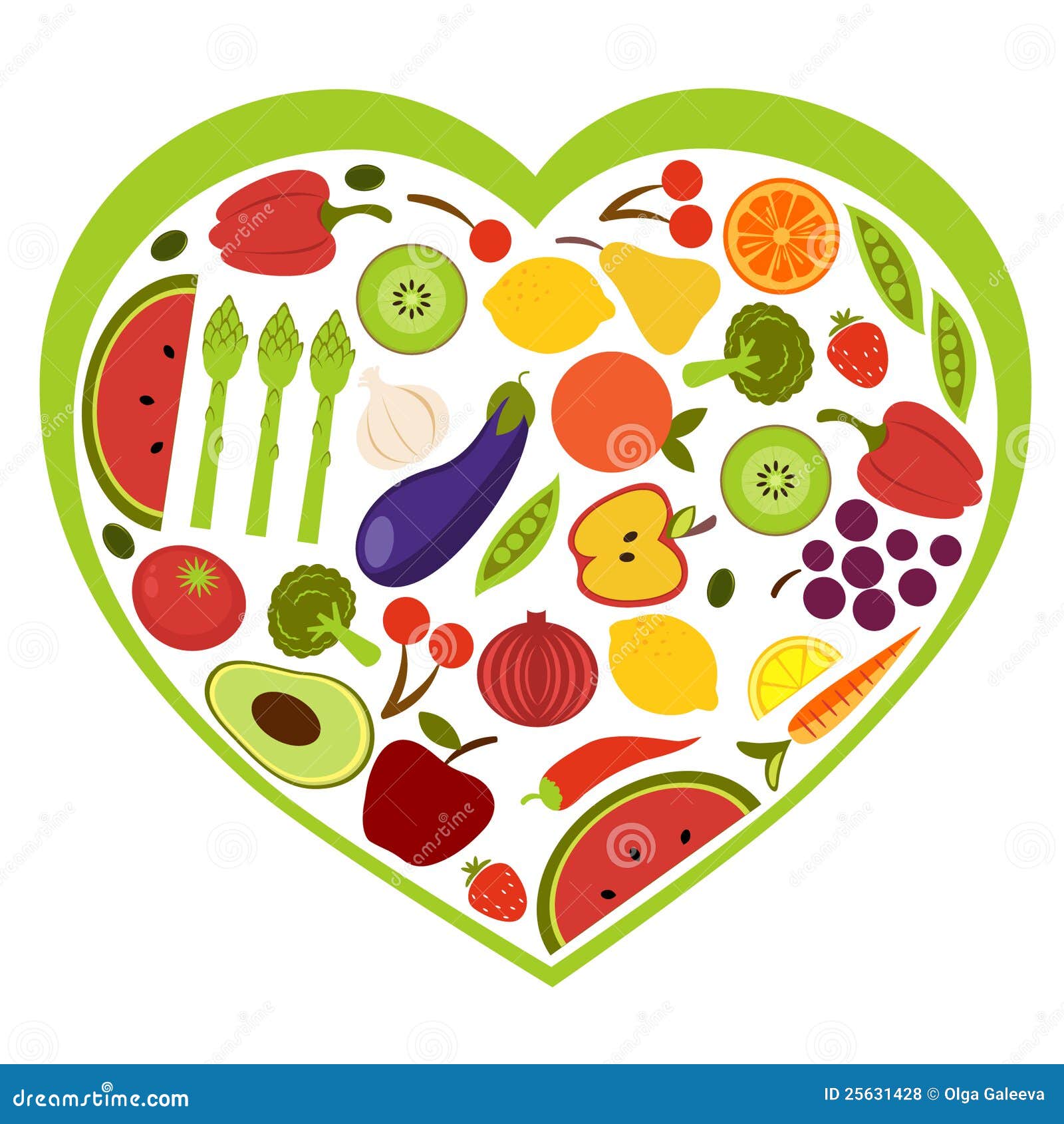 Food Heart Clip Art