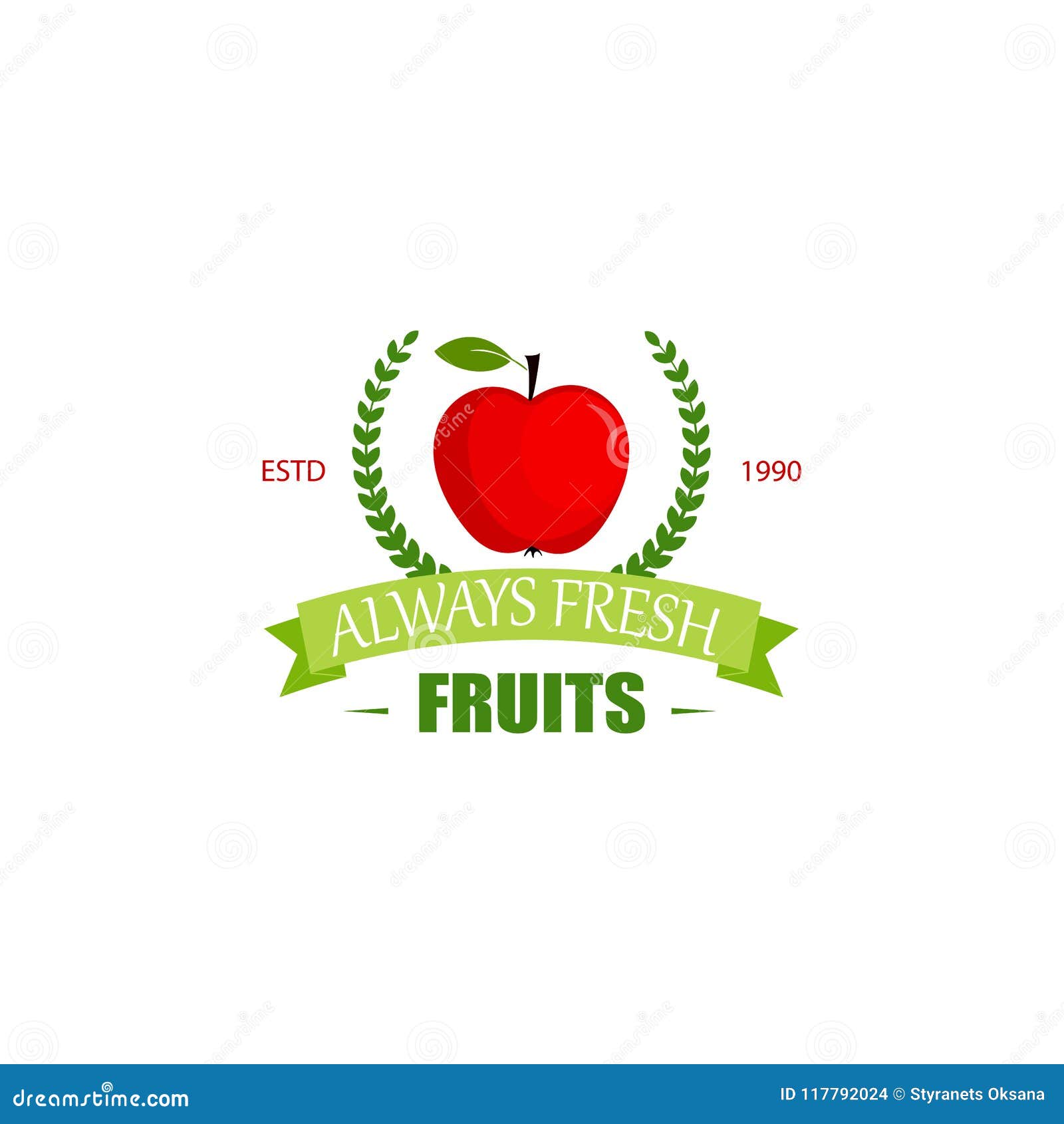Fruit and Vegetables Logo Template Stock Vector - Illustration of ...