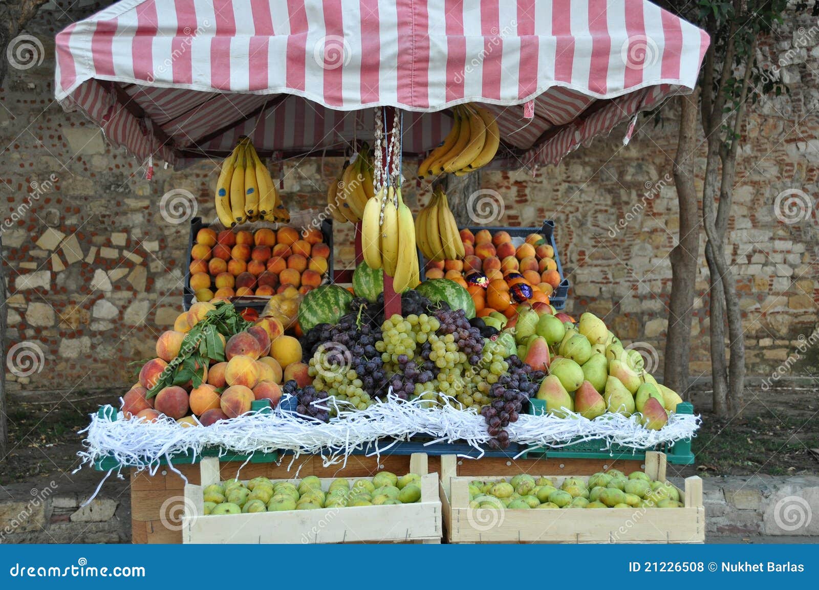 Fruit vendor stock photo. Image of fruits, healthy, peach - 21226508