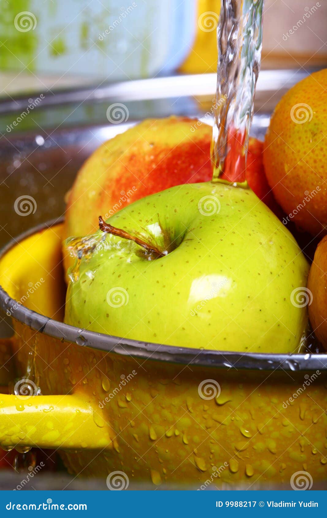 Fruit washing stock image. Image of lemon, appetizing - 9988217