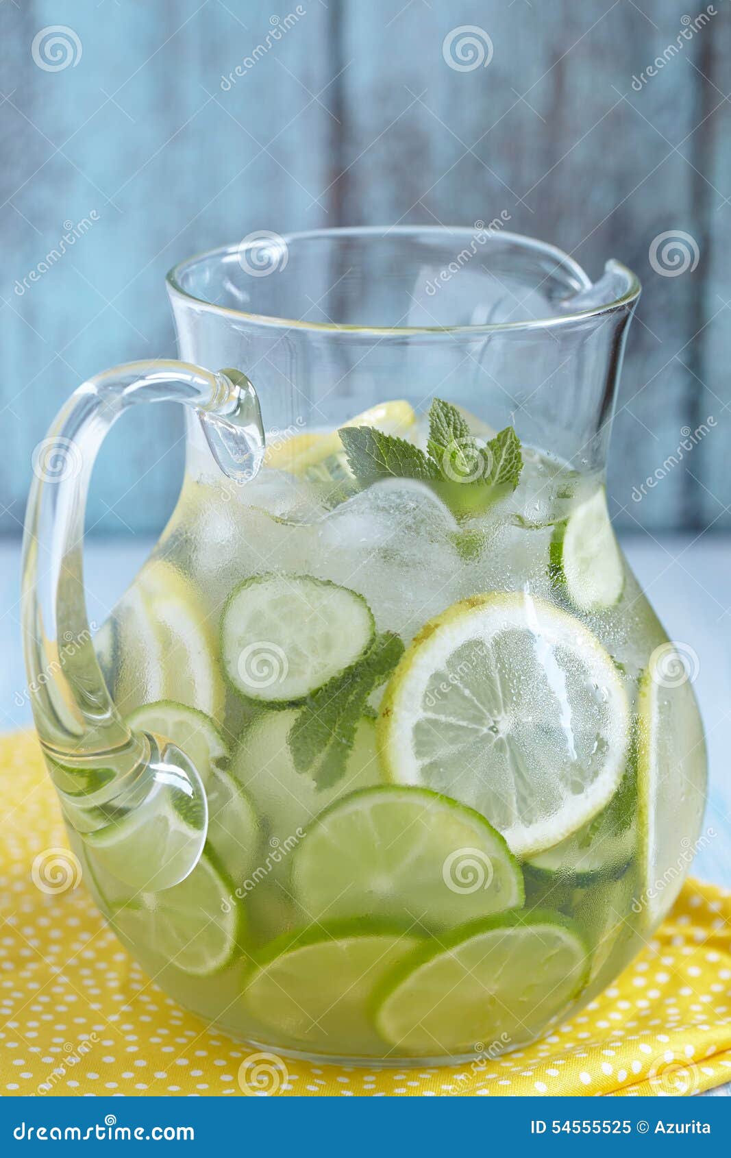 Fruit Water in Glass Pitcher Stock Image - Image of background ...