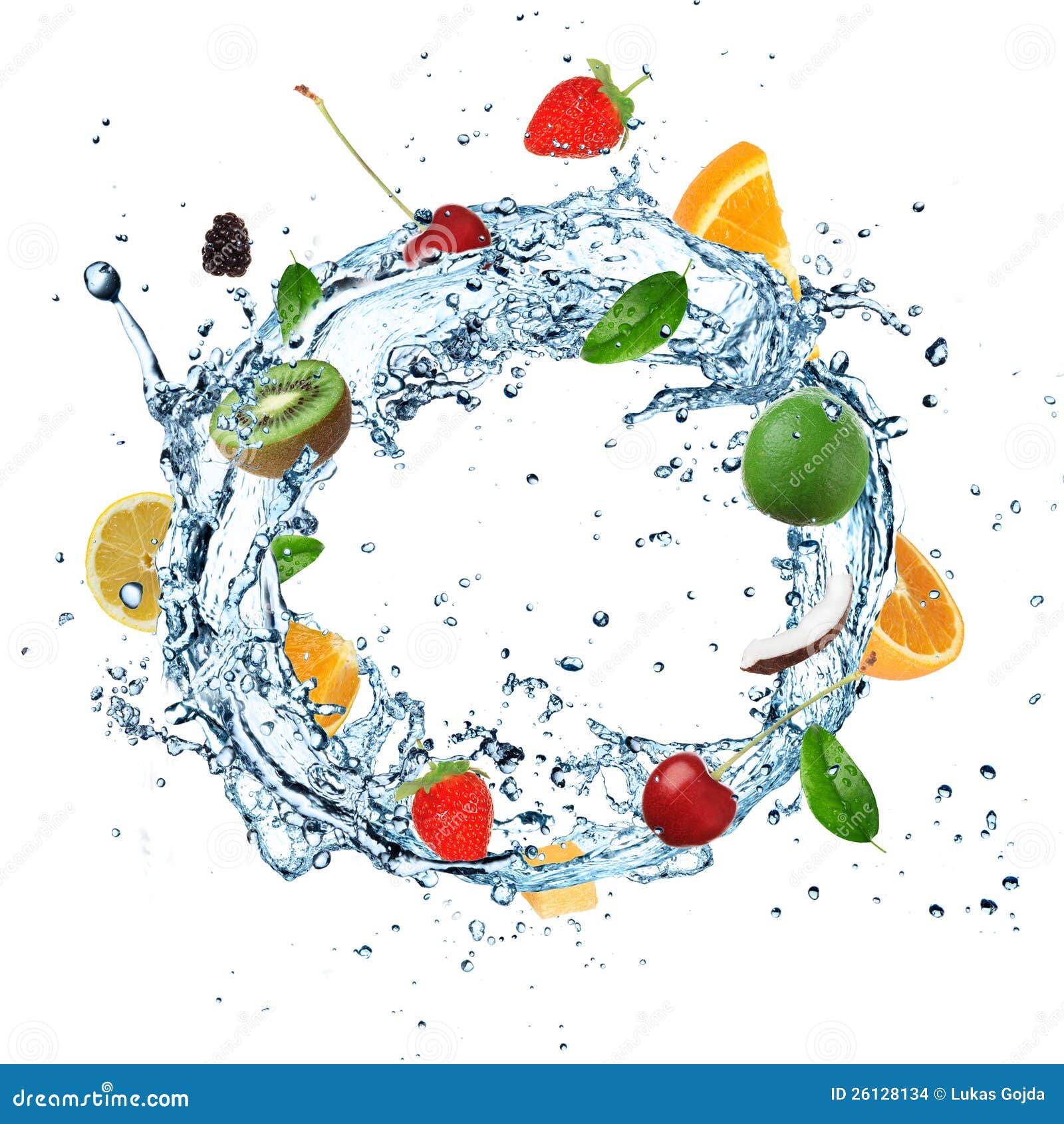 Fruit Water Splash Stock Images - Image: 26128134