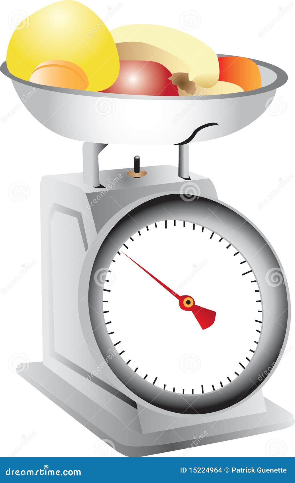 Weighing Scales In Form Of A Bread Slice And Measuring Tape. Cartoon ...