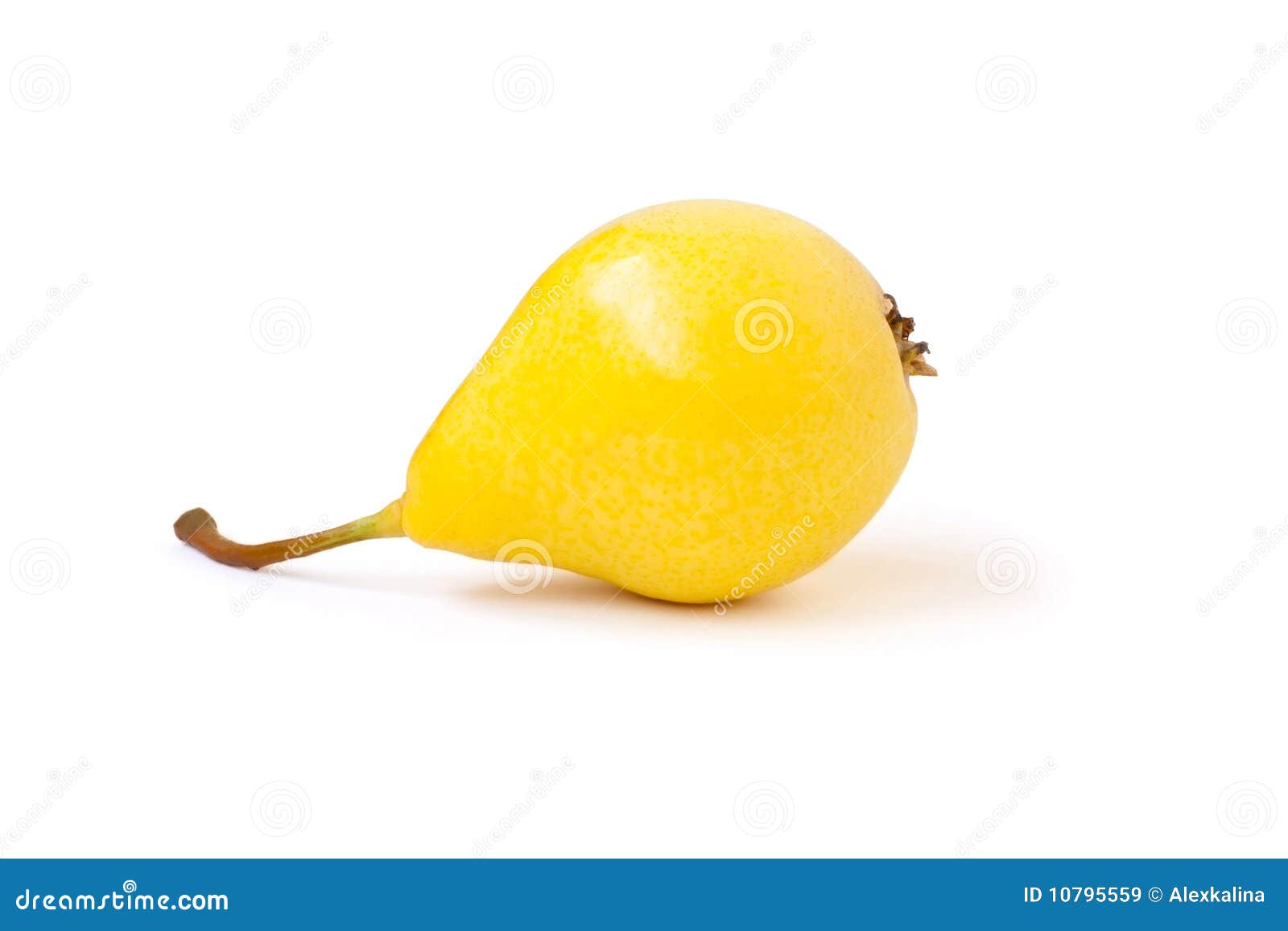 Fruit. Yellow Pear Isolated Stock Image - Image of colours, object ...