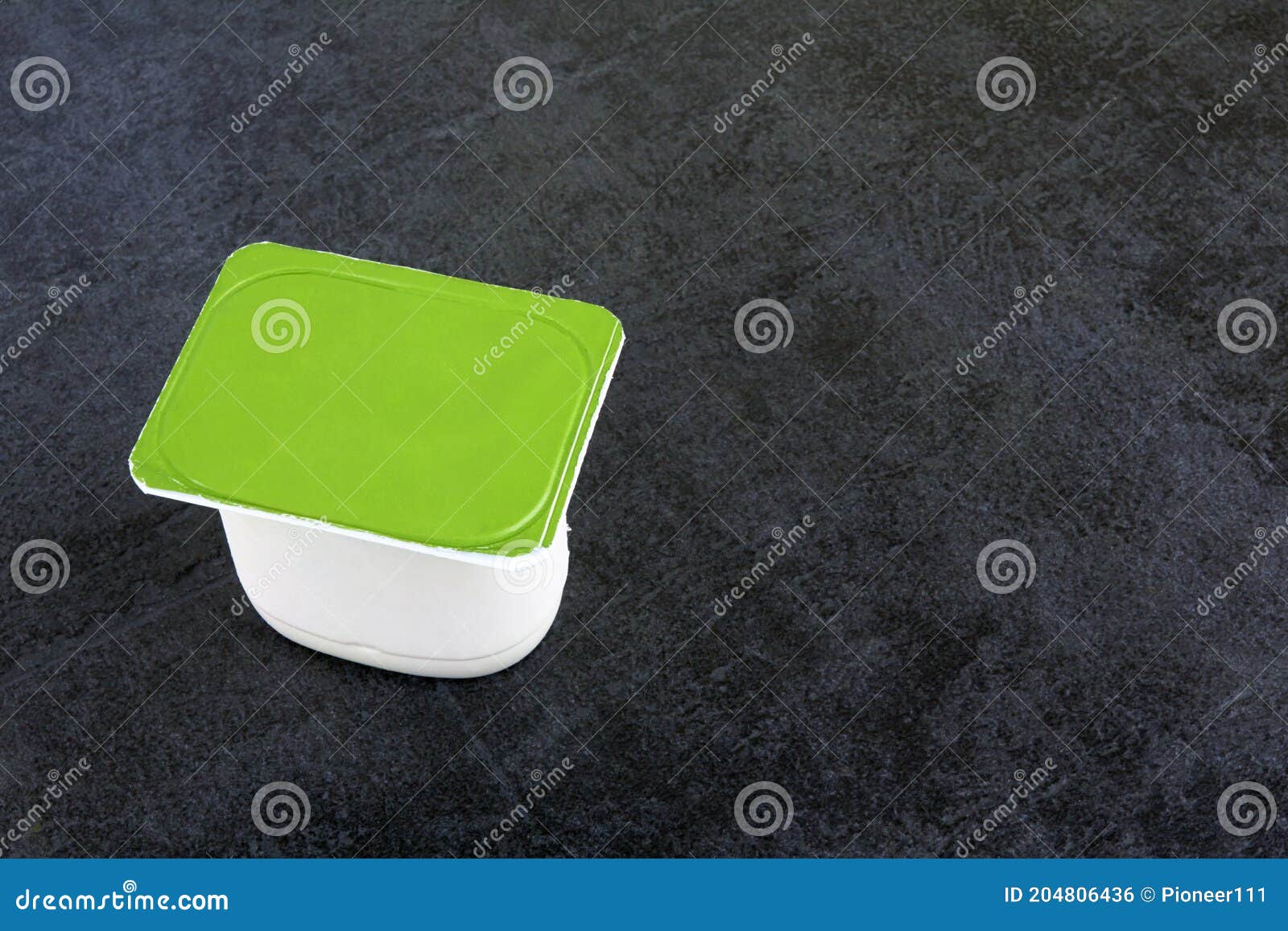 Fruit yogurt on stone stock photo. Image of snack, natural - 204806436