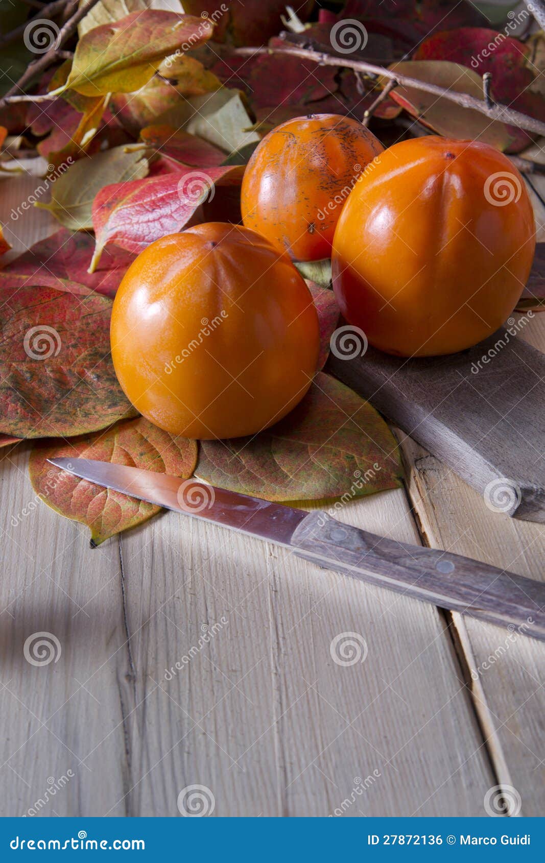Fruits of Autumn, Persimmon Stock Photo - Image of fresh, persimmon ...