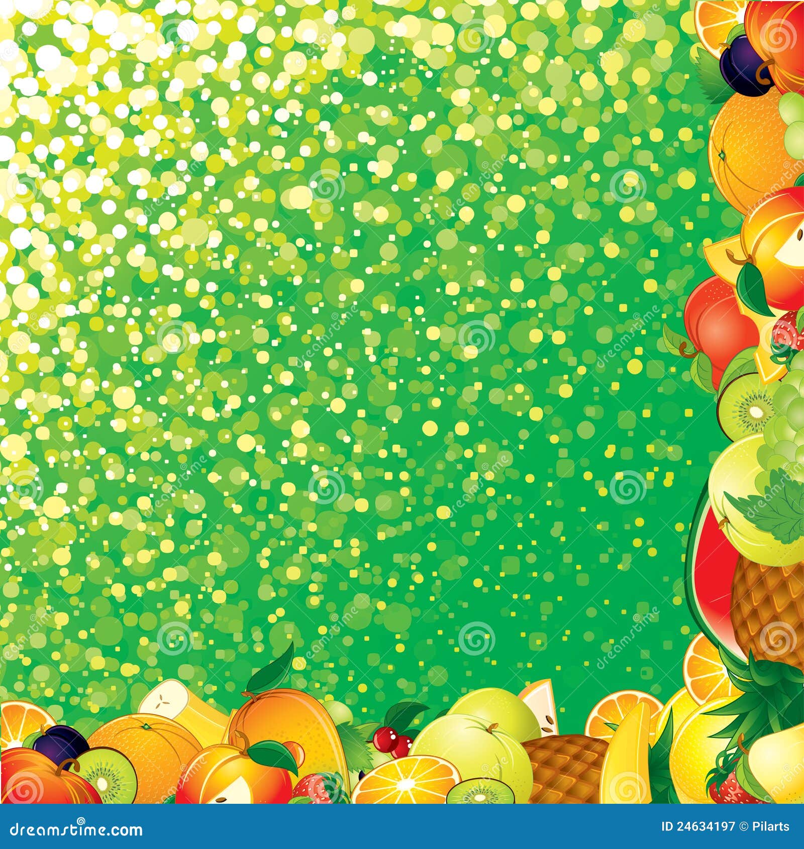 Fruits Backdrop stock vector. Illustration of pear, garden - 24634197