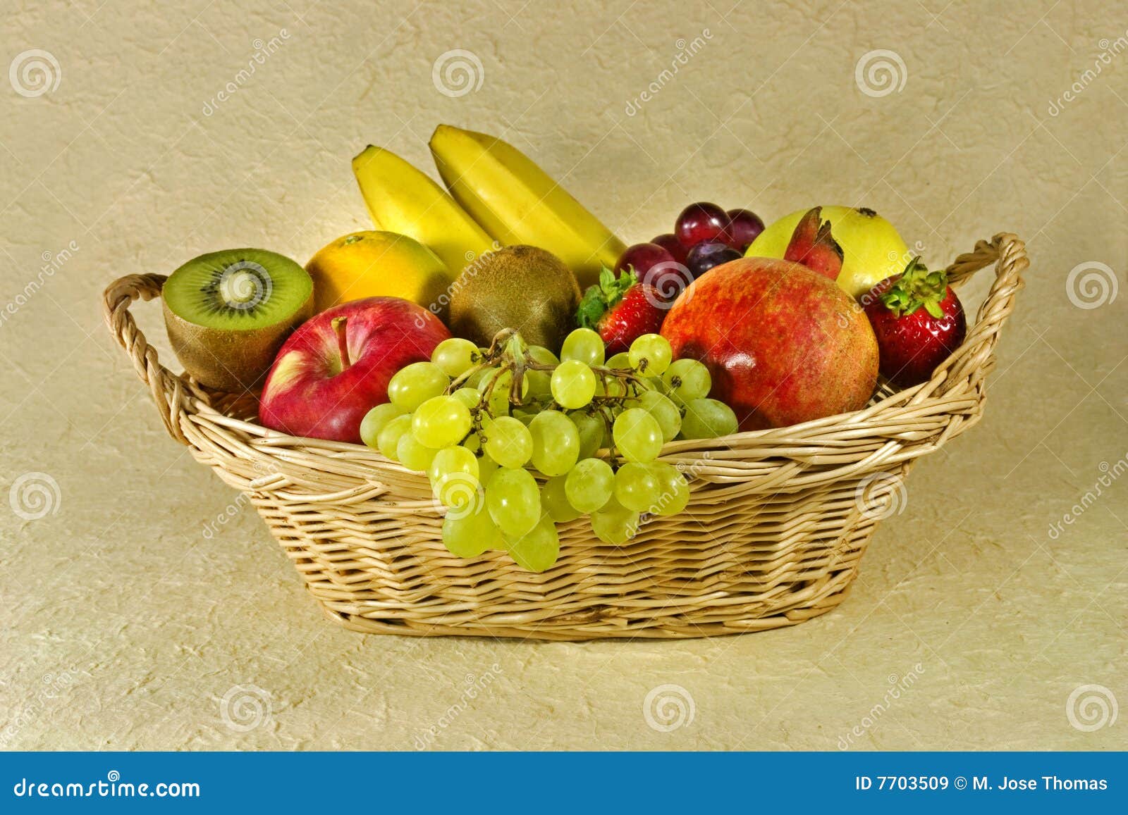 Fruits in basket stock image. Image of apples, lemon, banana - 7703509