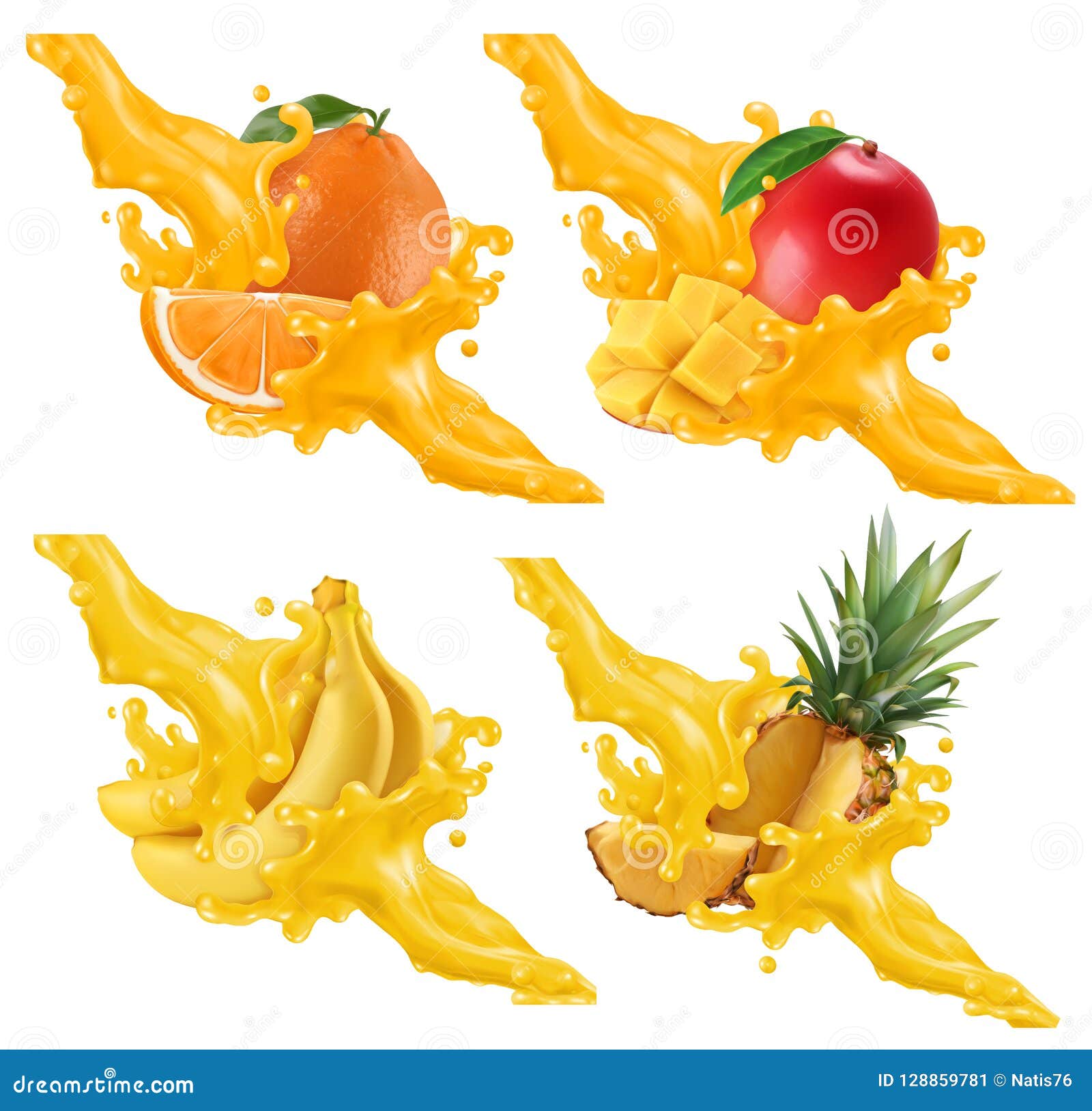 Splash Juice Drink. Water Splash Cartoon Vector | CartoonDealer.com ...