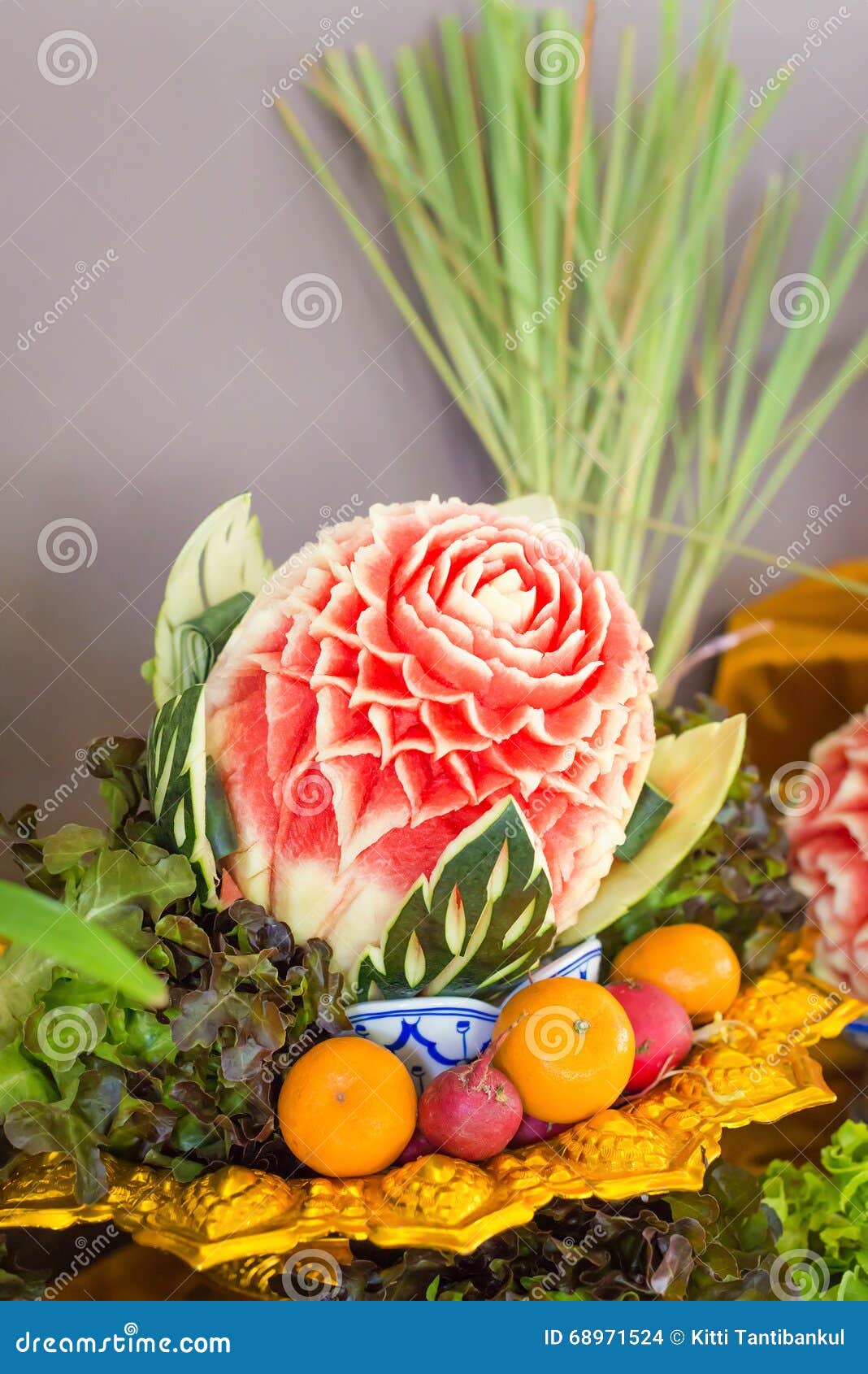 Fruits carvings stock photo. Image of cantaloupe, carve - 68971524