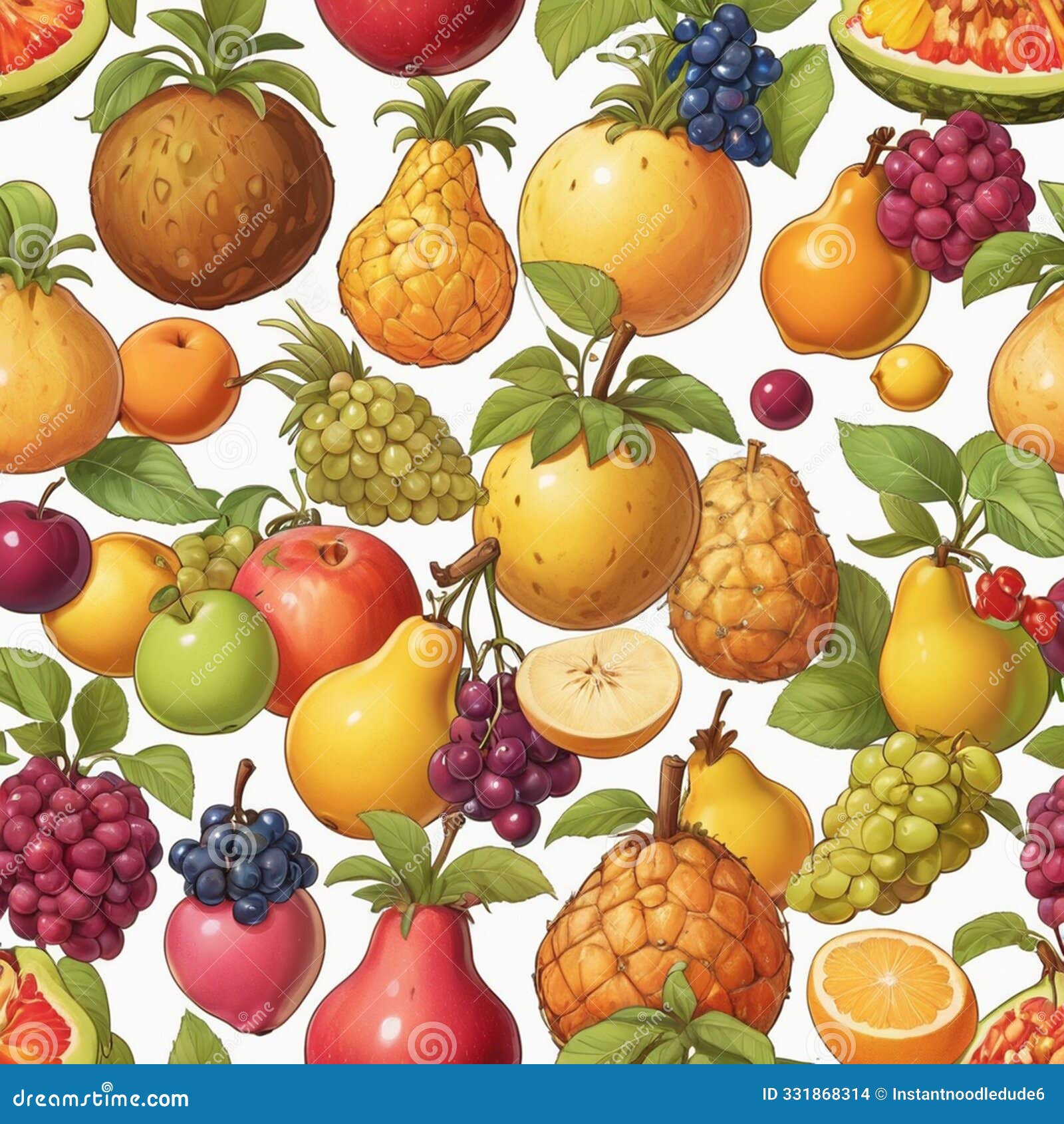 Fruits Characters Collection Set of 26 Different Fruits in Cartoon ...