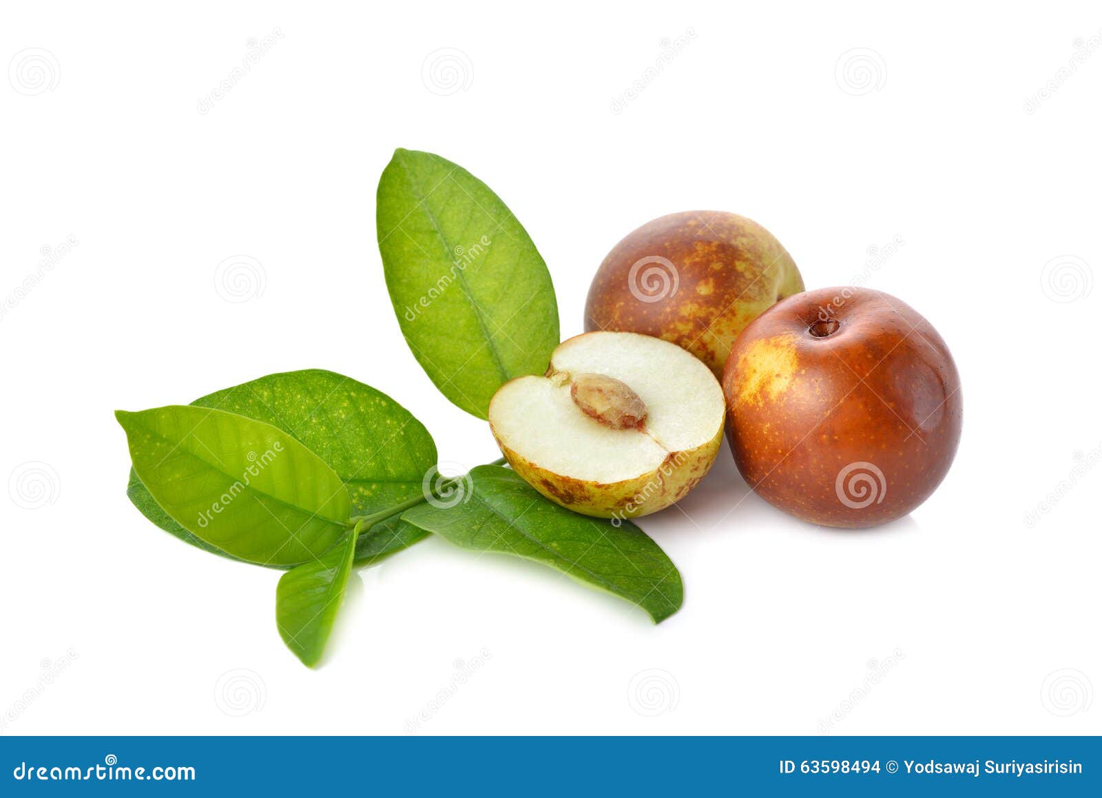 Fruits Chinois De Jujubes Sur Le Blanc Photo stock - Image du vitamine ...