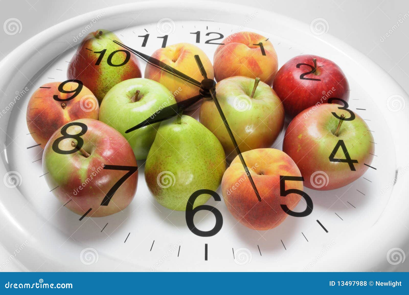 Fruits and Clock stock photo. Image of timing, lifestyle - 13497988