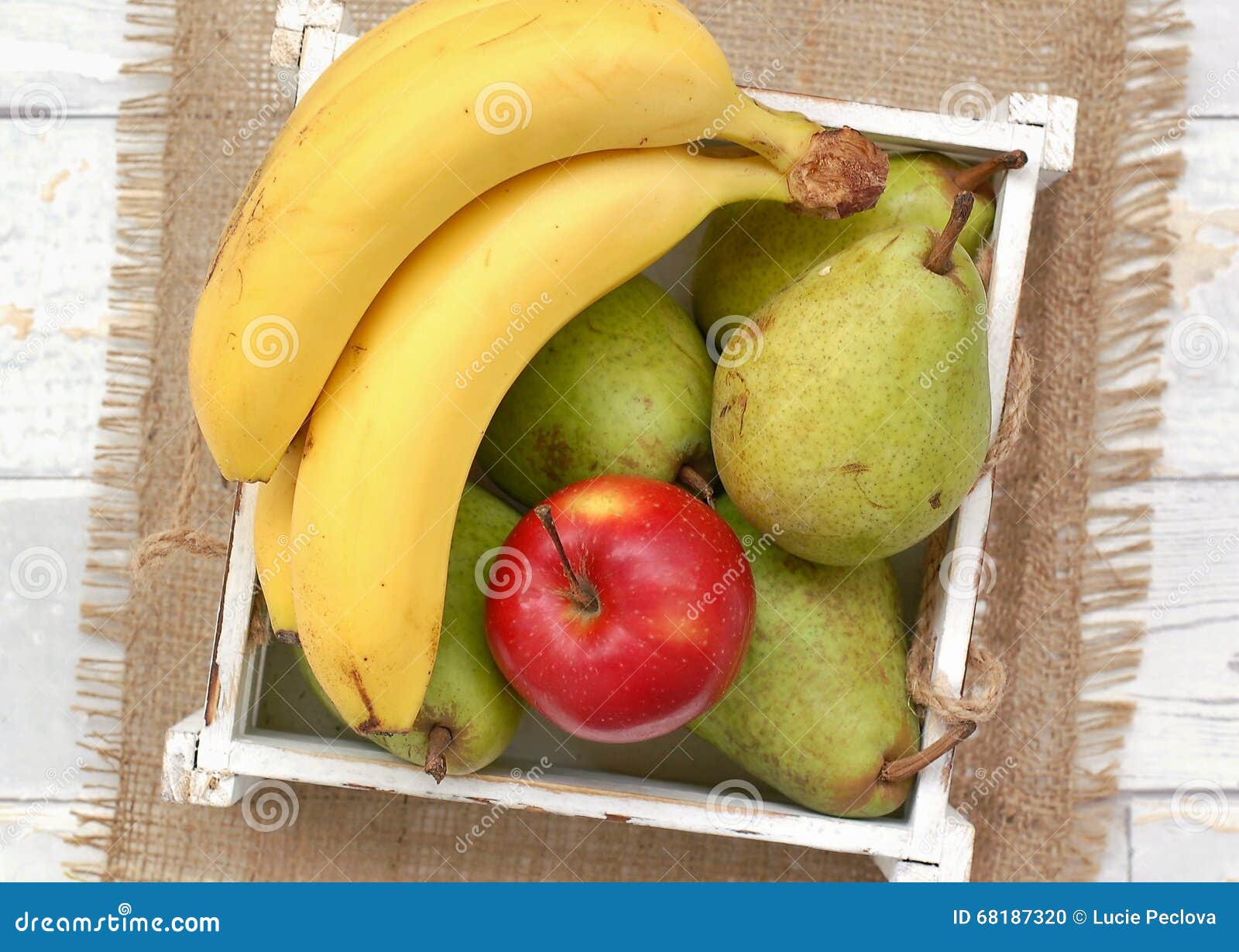 Fruits on the Cloth and Wood Background Stock Photo - Image of health ...