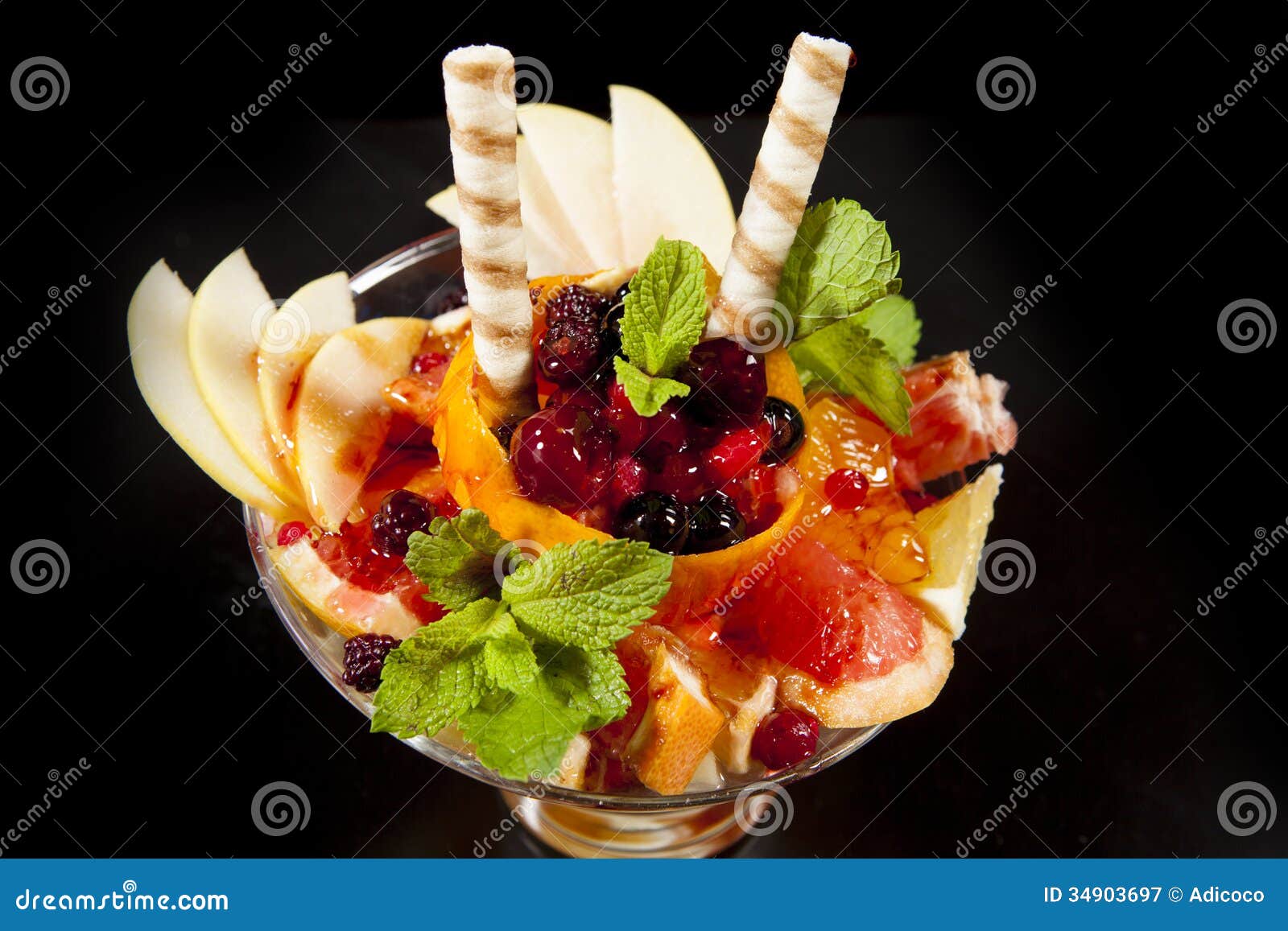 Fruits cocktail stock image. Image of drinks, froth, color - 34903697