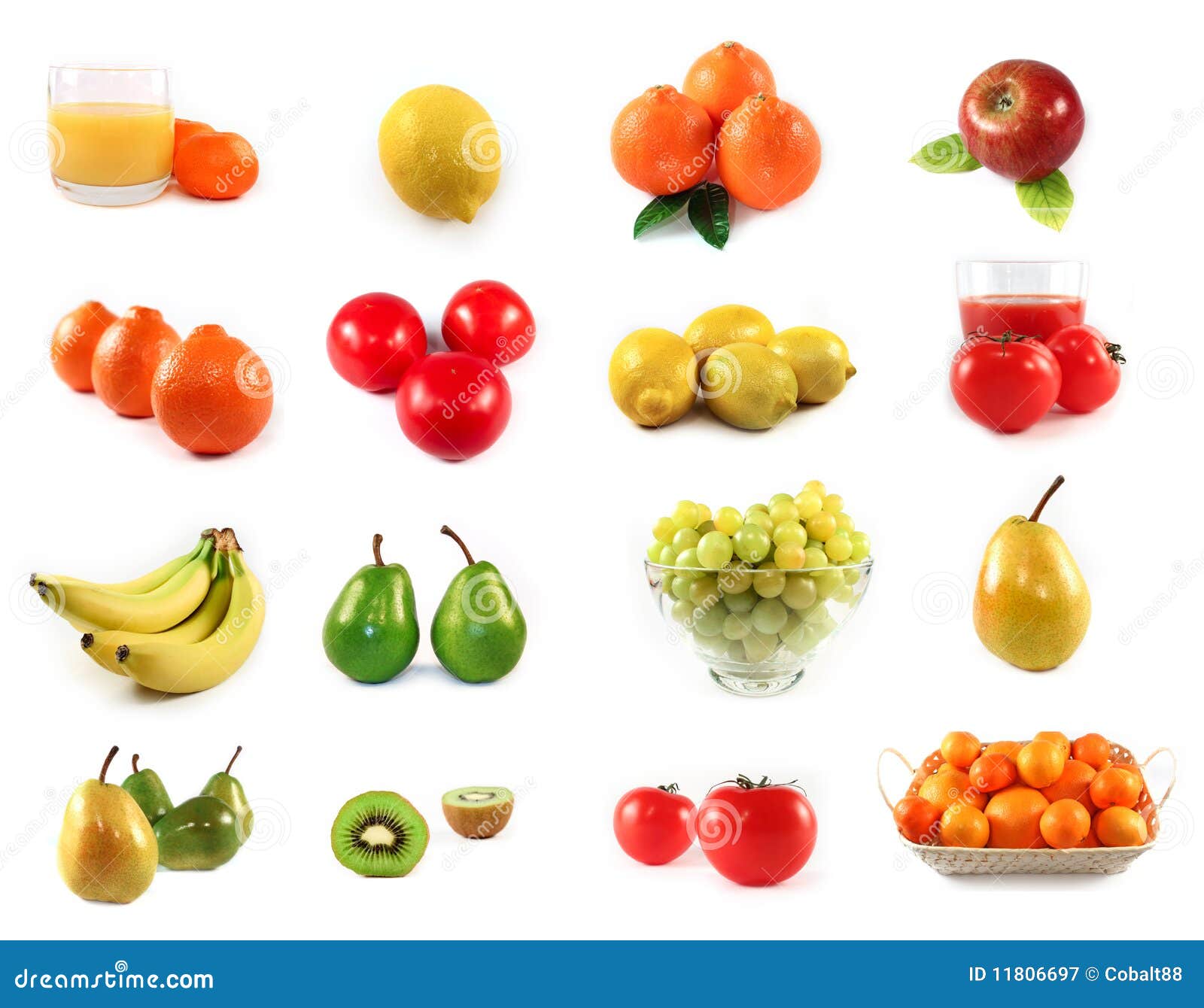 Fruits collection isolated stock image. Image of white - 11806697