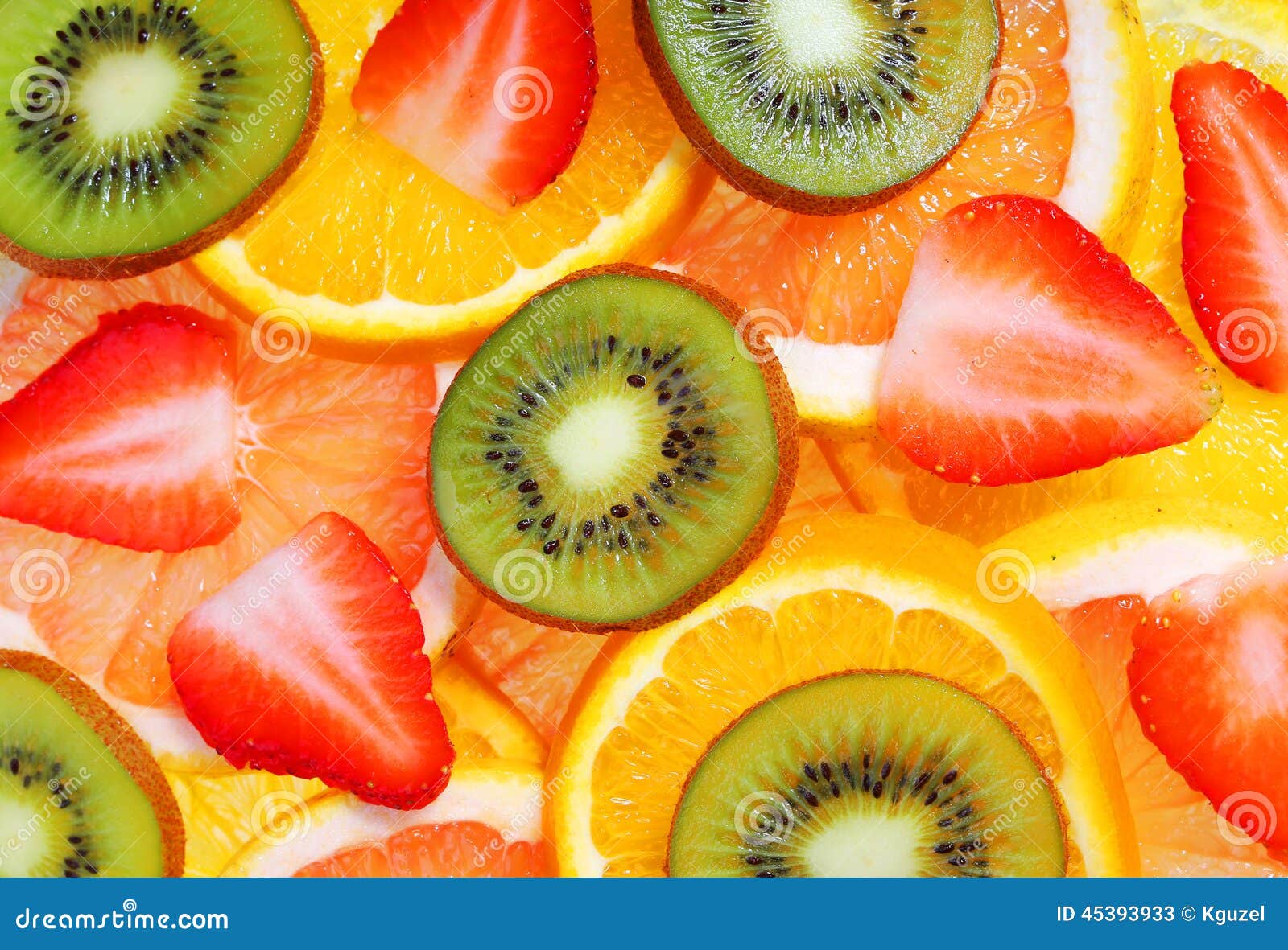 Fruits Coupés En Tranches Fond Image stock - Image du kiwi, nutrition ...