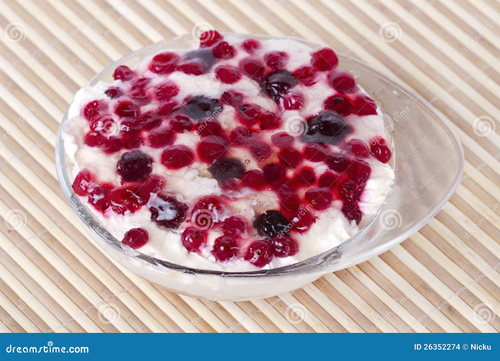 Fruits and Cream Sweet Dessert Stock Photo - Image of design, fruits ...