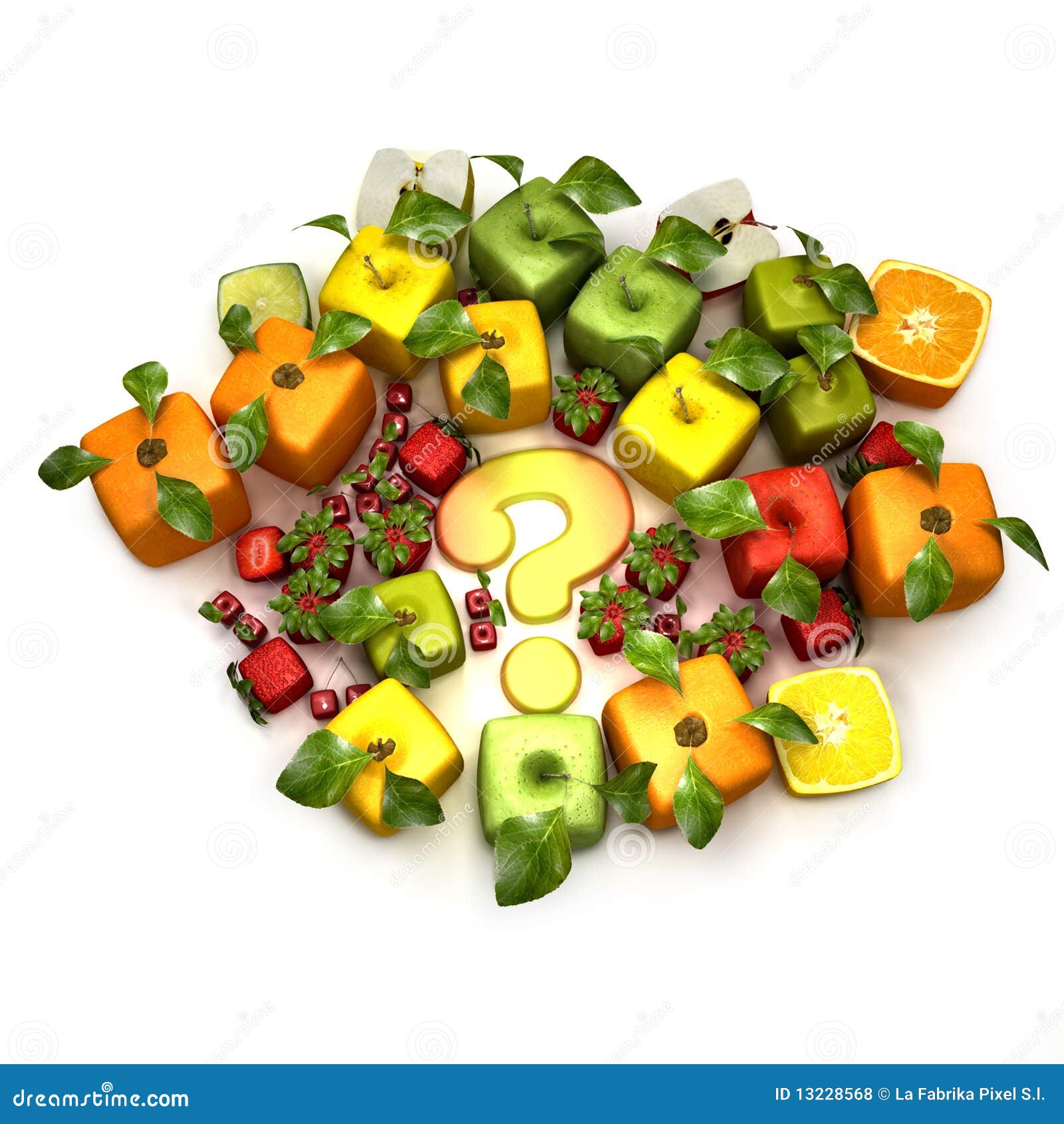 Fruits d'OGM illustration stock. Illustration du groupe - 13228568