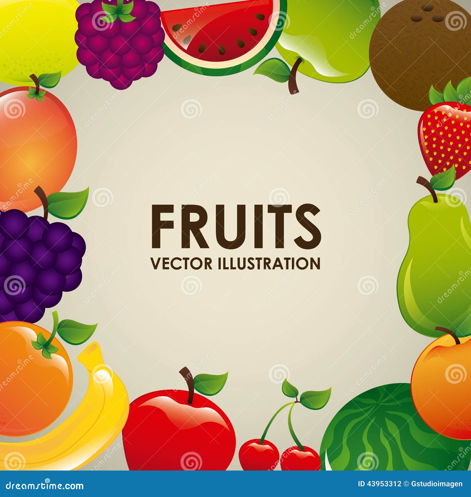 Fruits design stock vector. Illustration of menu, berry - 43953312