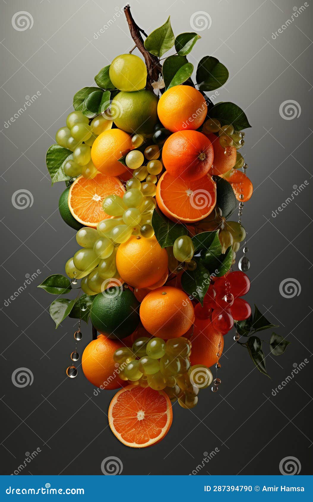 The Fruits of Different Varieties Stock Illustration - Illustration of ...