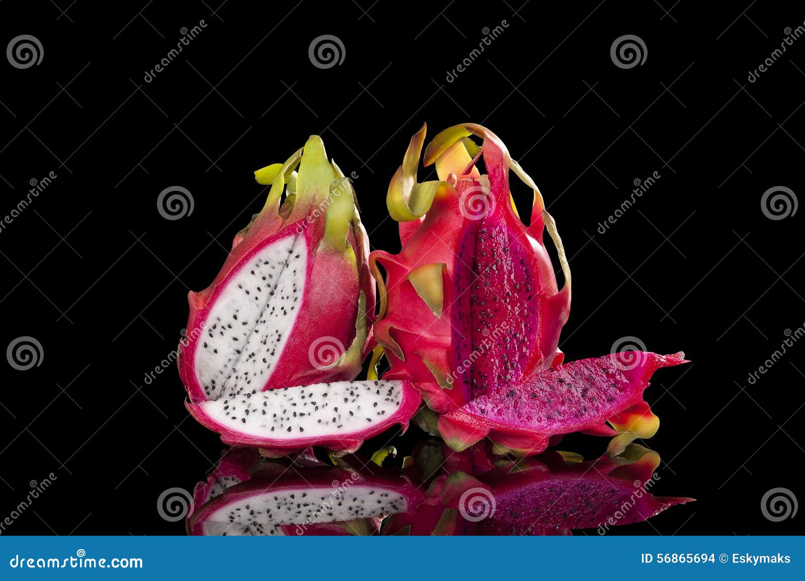 Fruits Du Dragon Rouges Et Blancs Photo stock - Image du rose, exotique ...