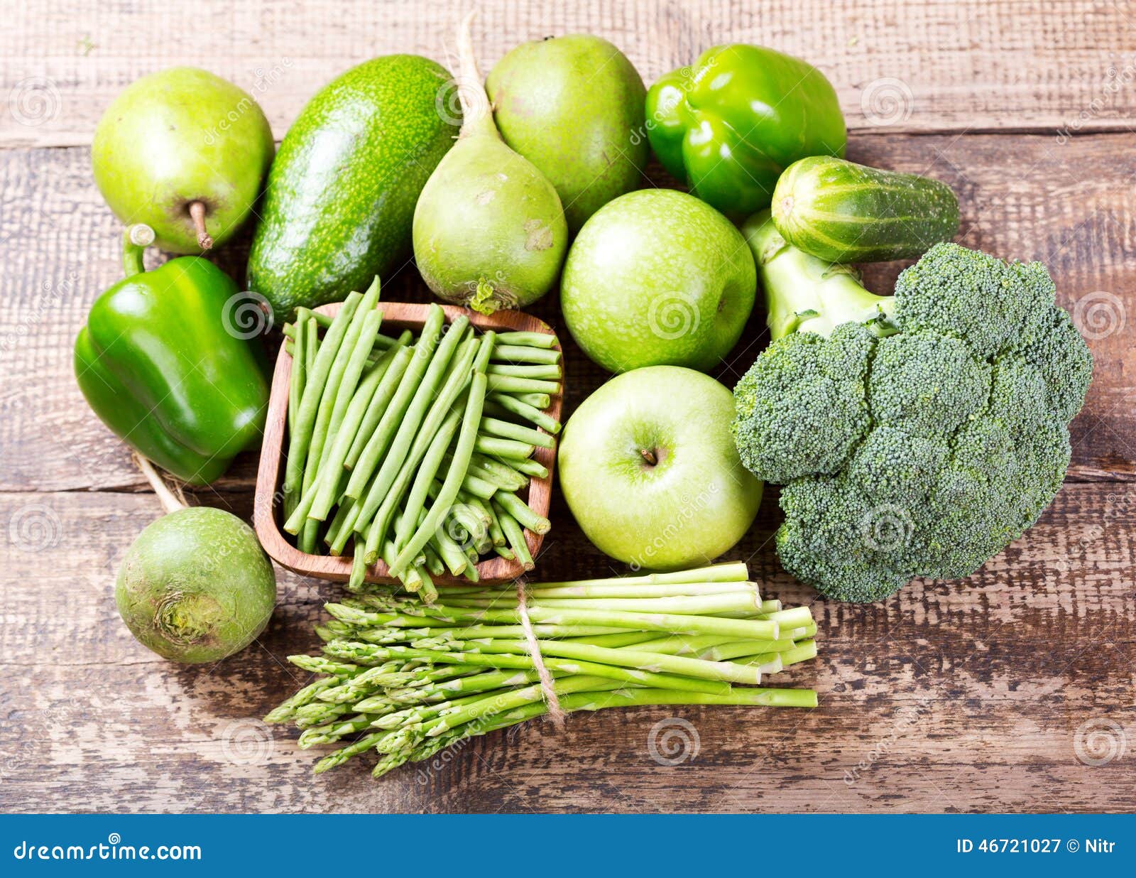 Fruits Et Légumes Verts Photo stock - Image: 46721027