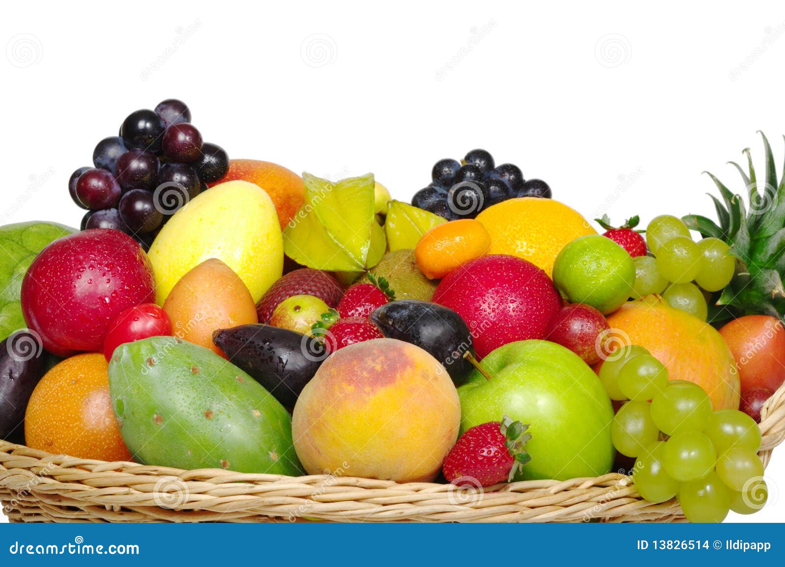Fruits Exotiques Dans Un Panier De Fin Photo stock - Image du ...