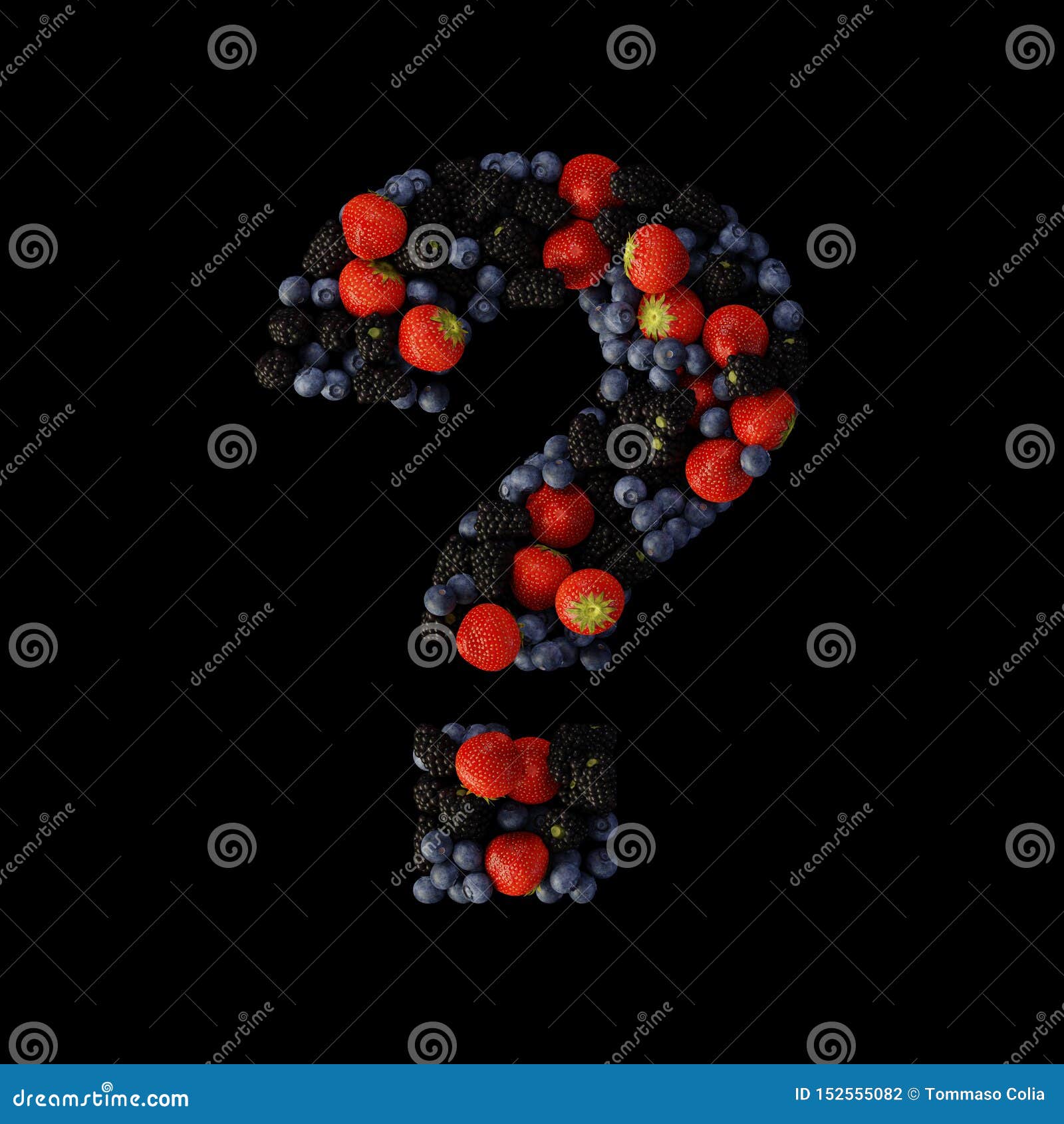 Fruits of the Forest Question Mark Stock Illustration - Illustration of ...