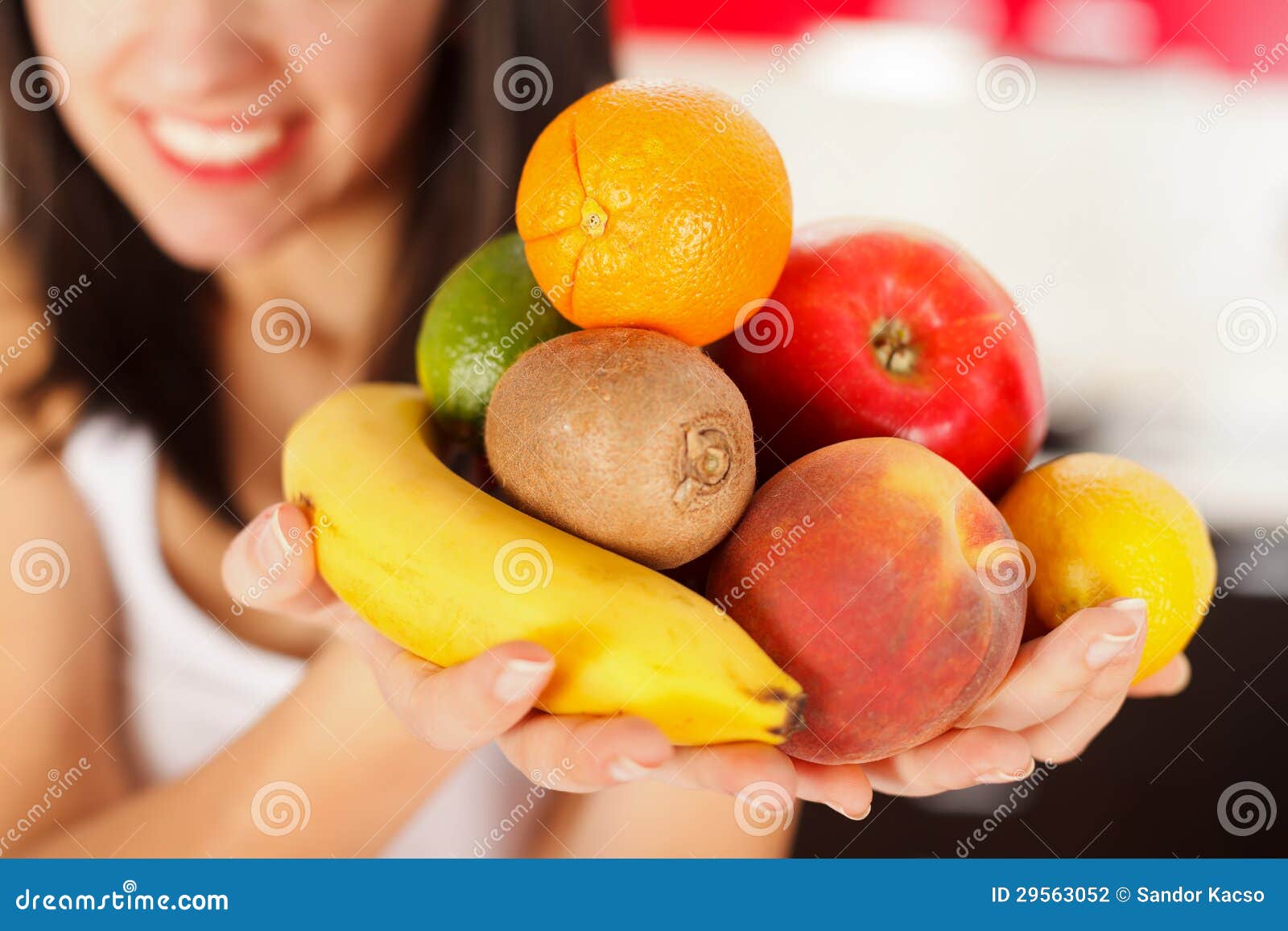 Fruits in Hands stock photo. Image of attractive, fruits - 29563052