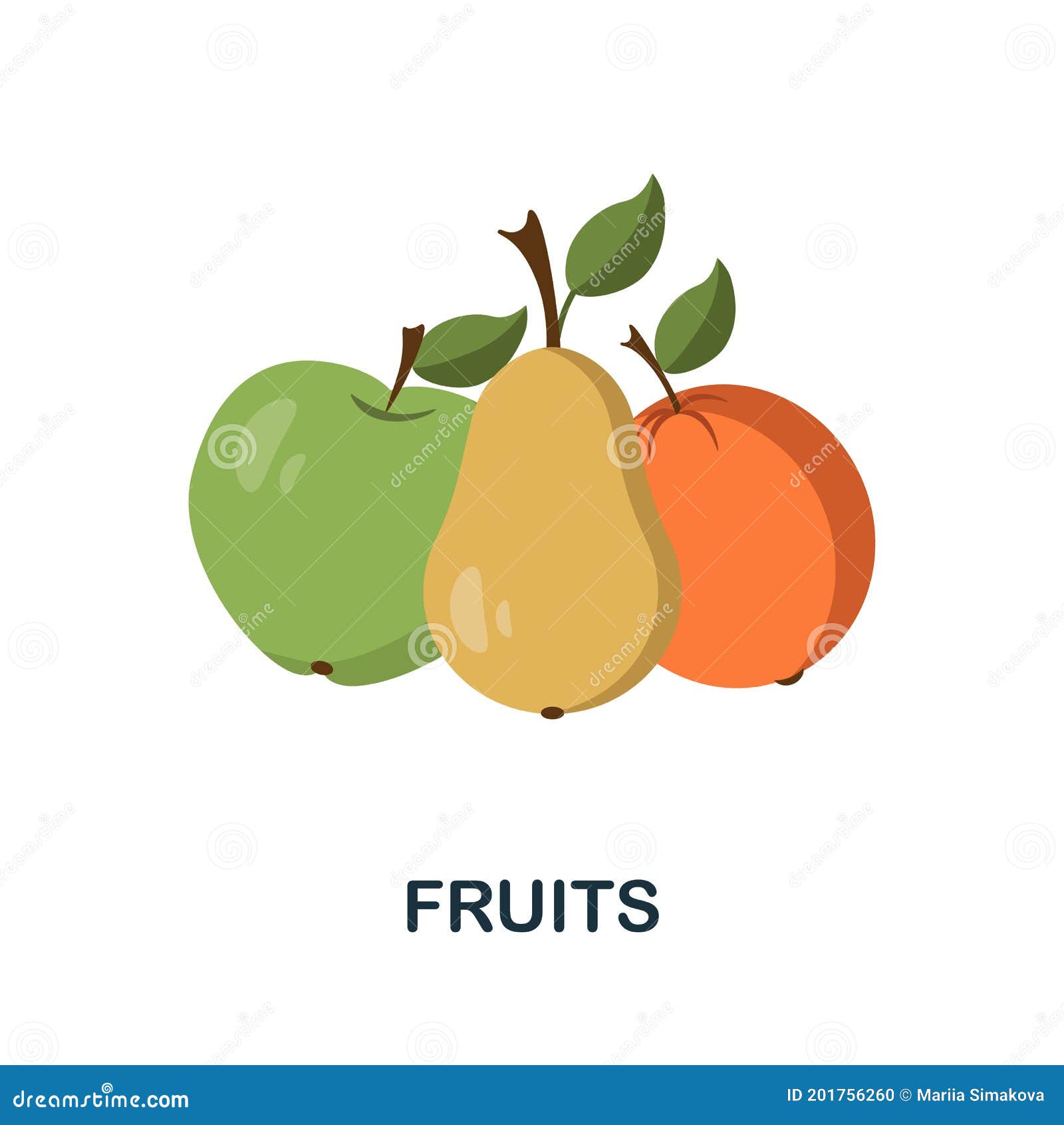 Fruits Icon. Monochrome Simple Fruits Icon for Templates, Web Design ...