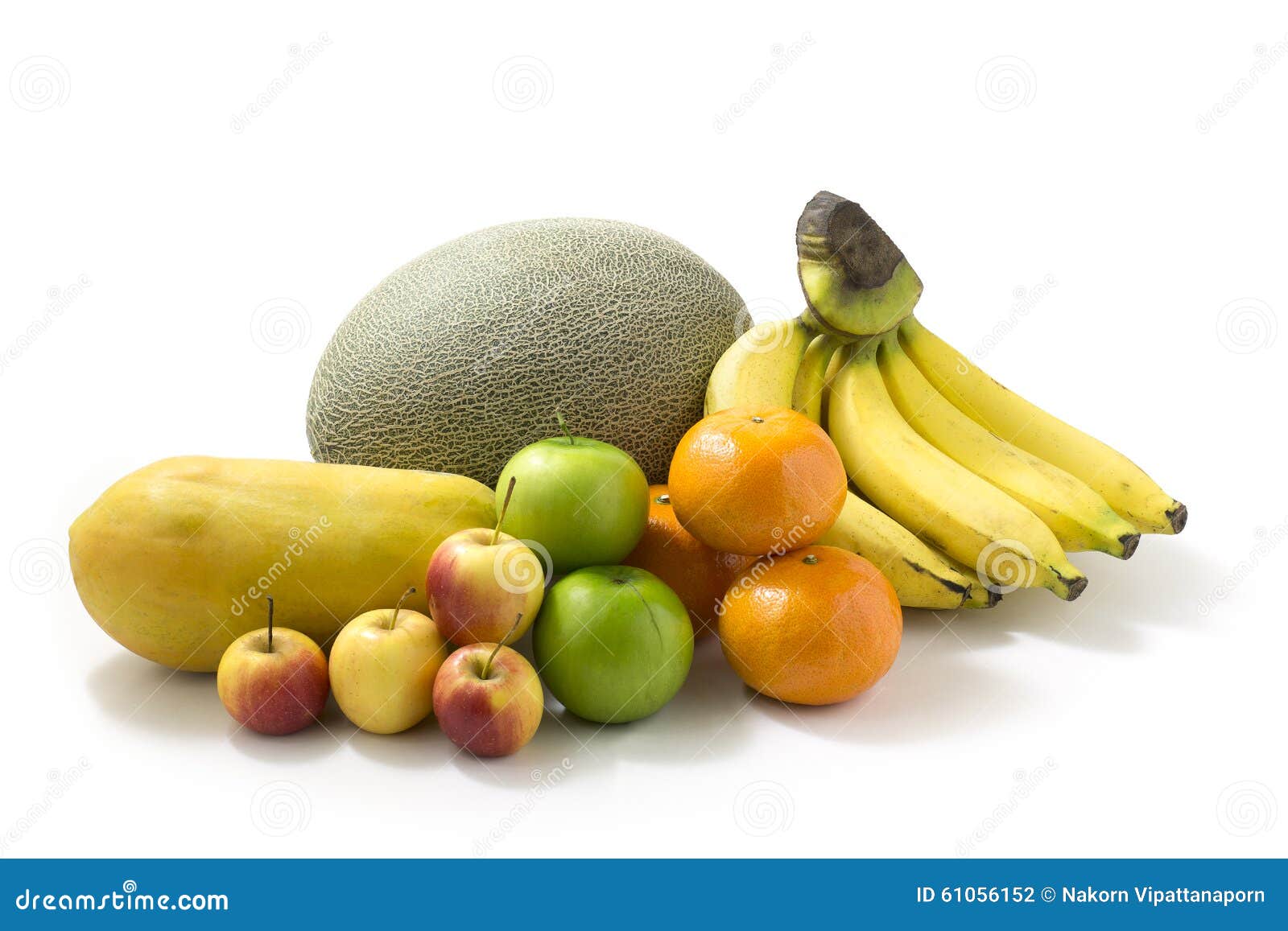 Fruits isolated on white stock photo. Image of delicious - 61056152