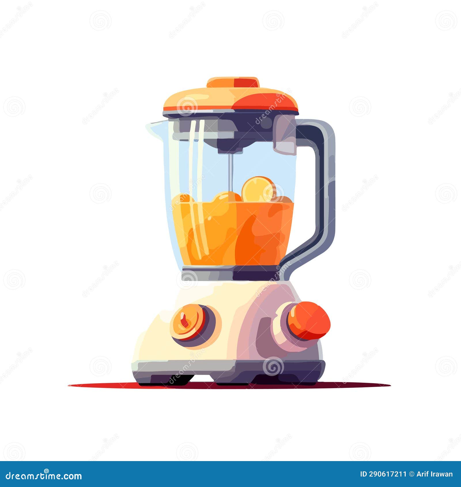 Fruits Juice Blender Sticker Template Stock Vector - Illustration of ...